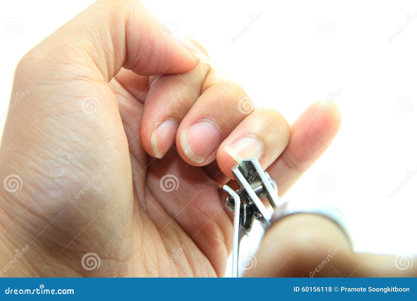 Cutting the nails stock photo. Image of beauty, health - 60156118