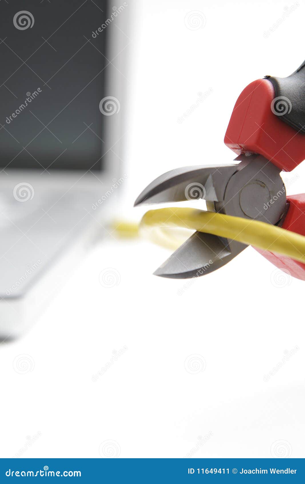 Cutting network wire stock image. Image of installation - 11649411