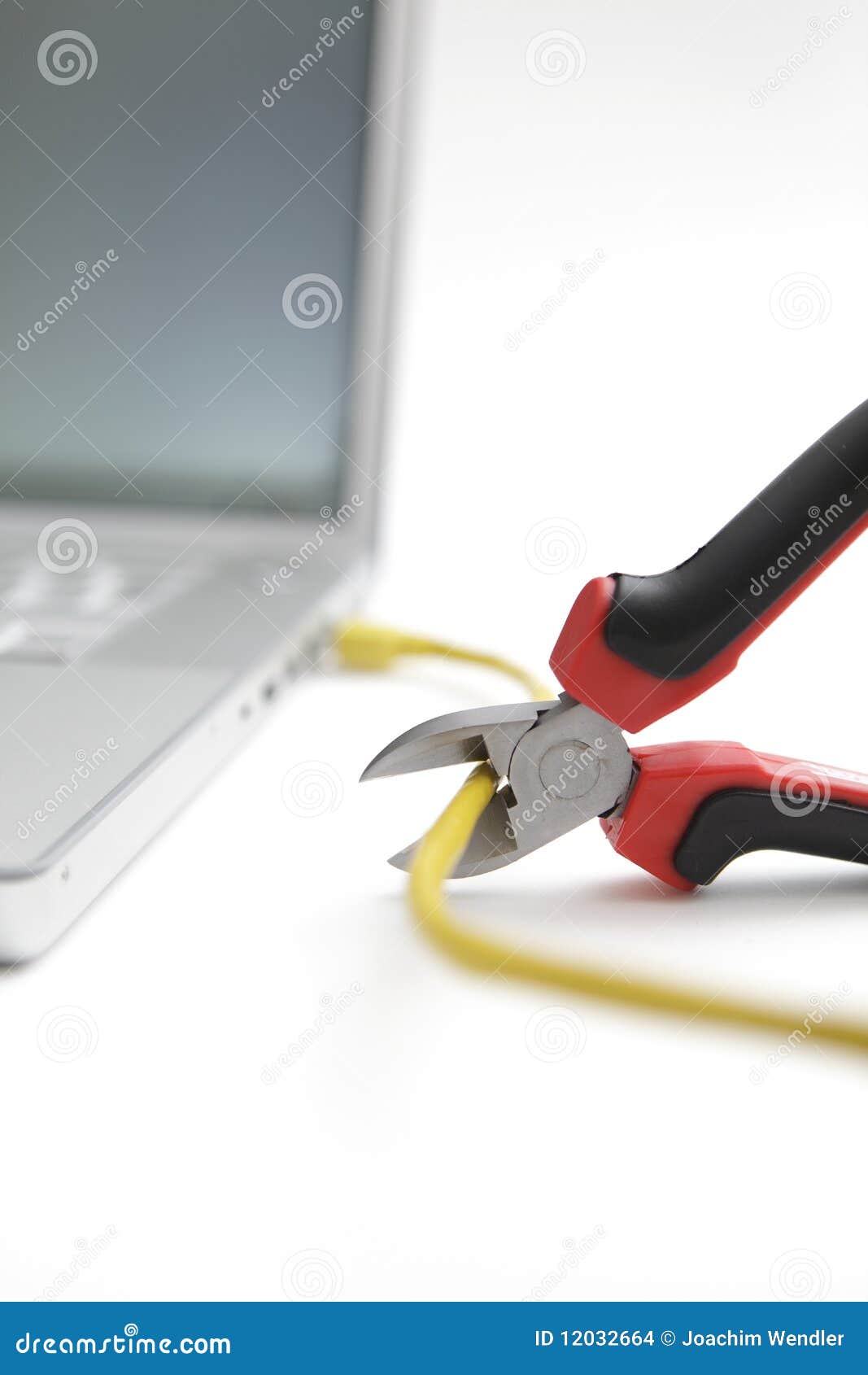 Cutting network wire stock photo. Image of computer, break - 12032664