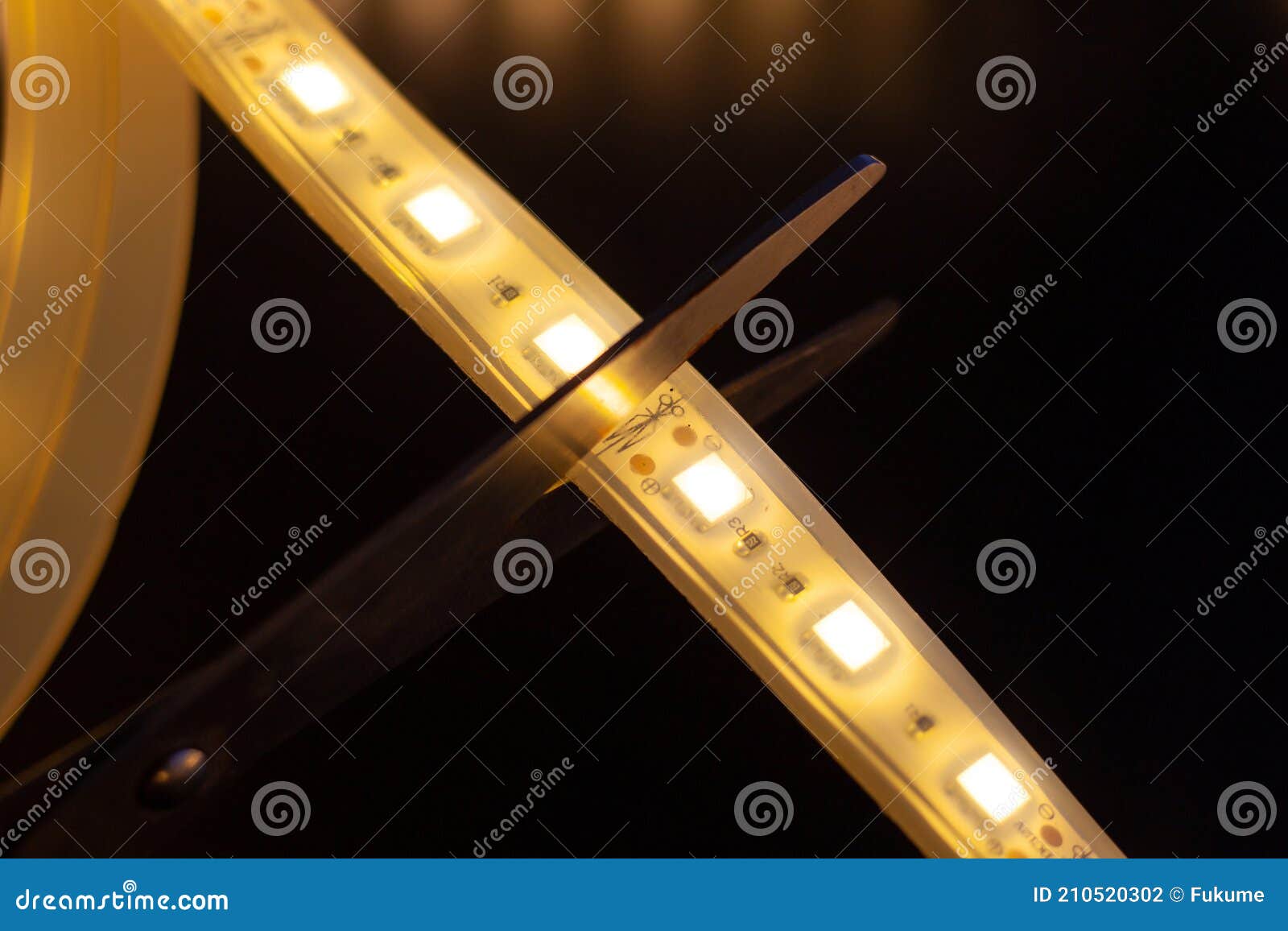 Cutting Off Excess Pieces of LED Strip Stock Photo - Image of ...