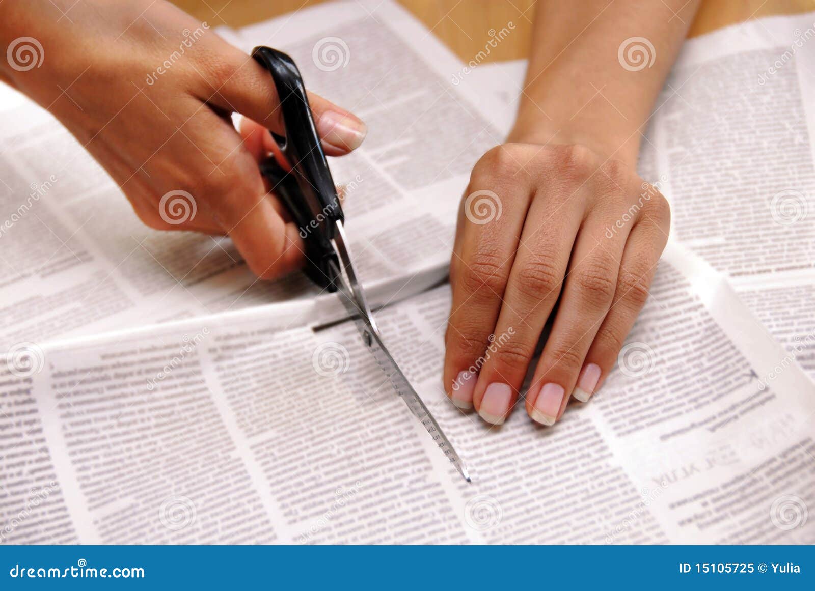 Cutting Out from Newspapers Stock Image - Image of article, gray: 15105725