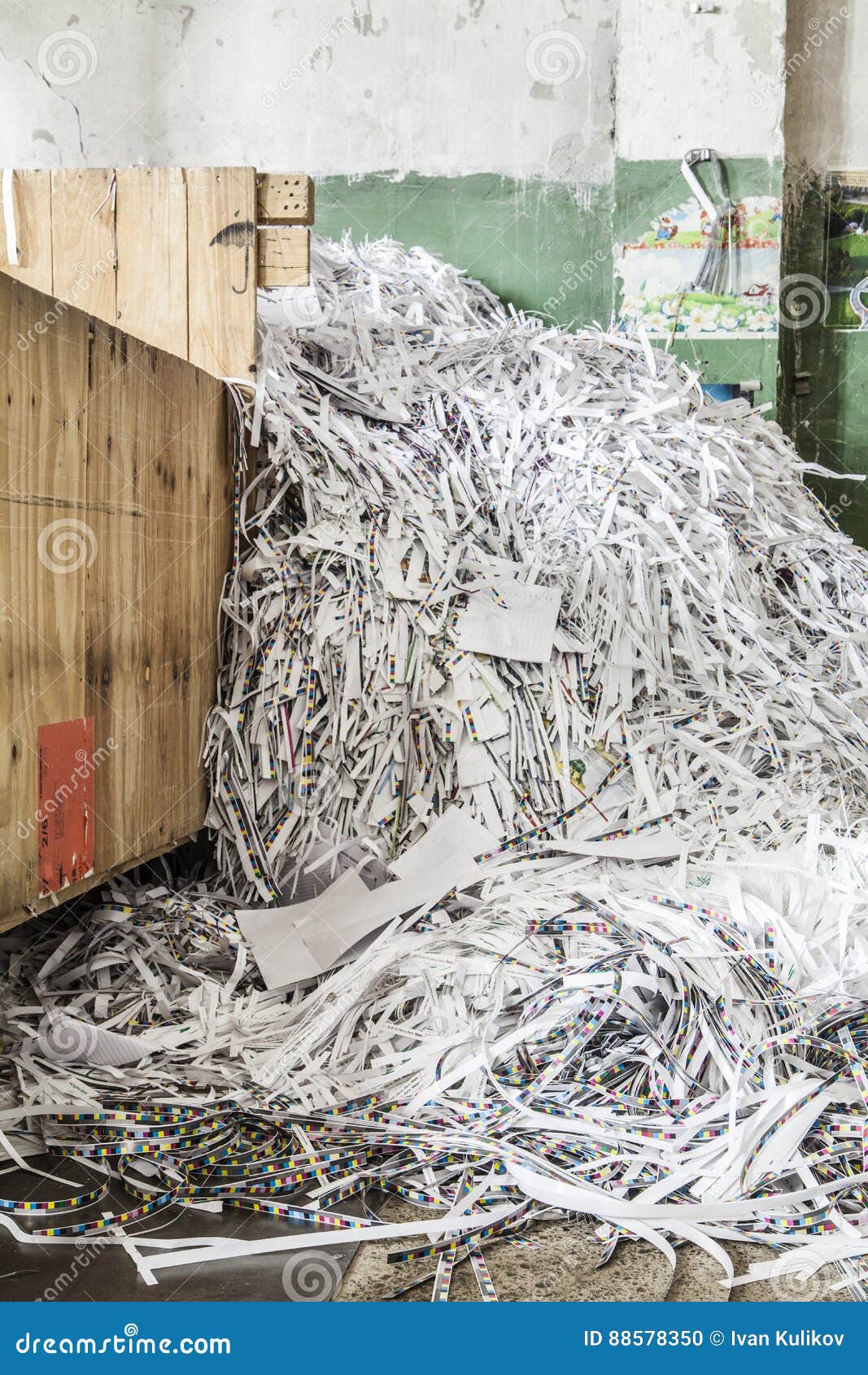 Cutting Paper for Recycling Stock Photo - Image of destruction, waste ...
