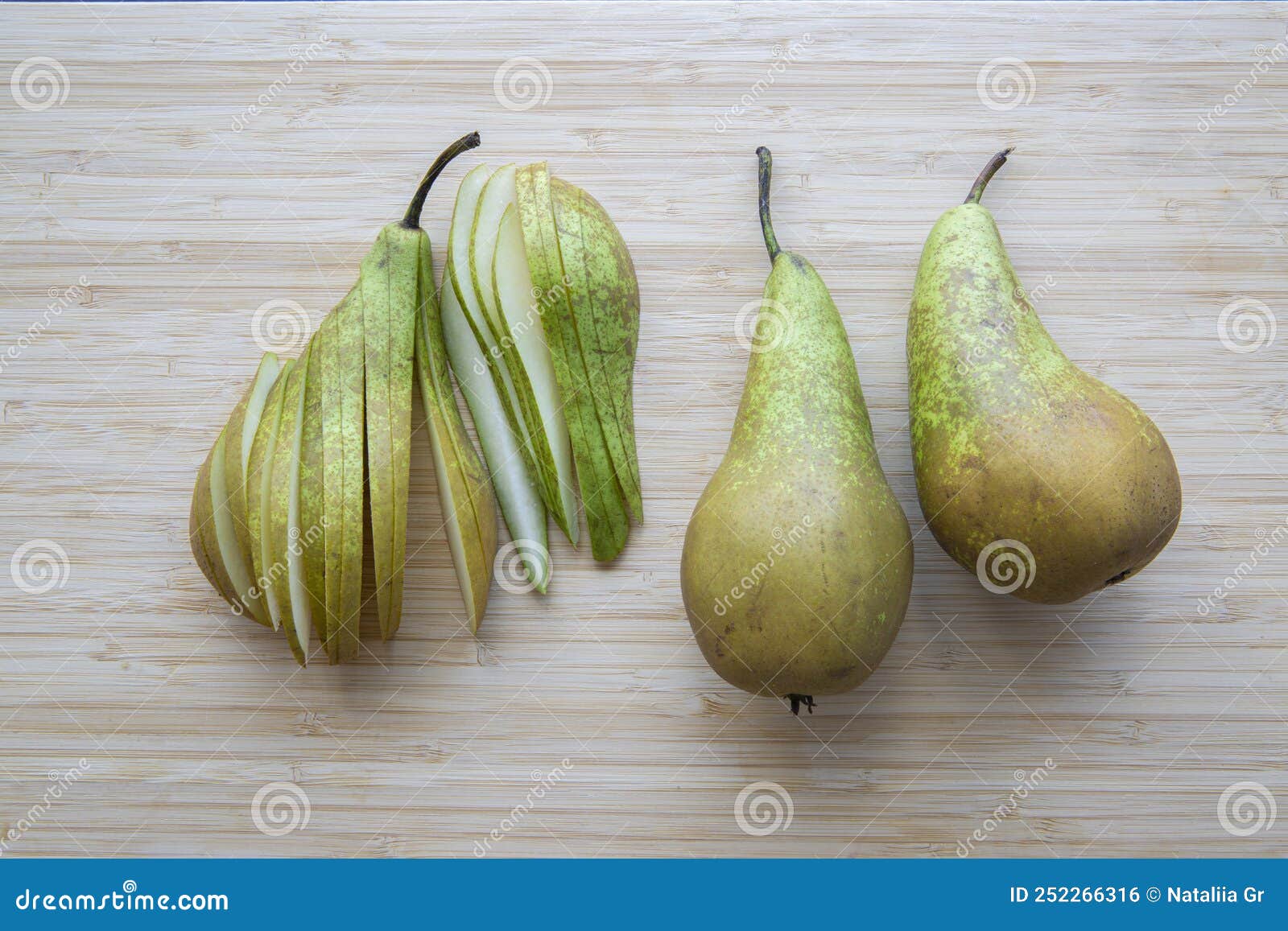 Cutting Pear on Cutting Boards, Top View Stock Photo - Image of cooking ...
