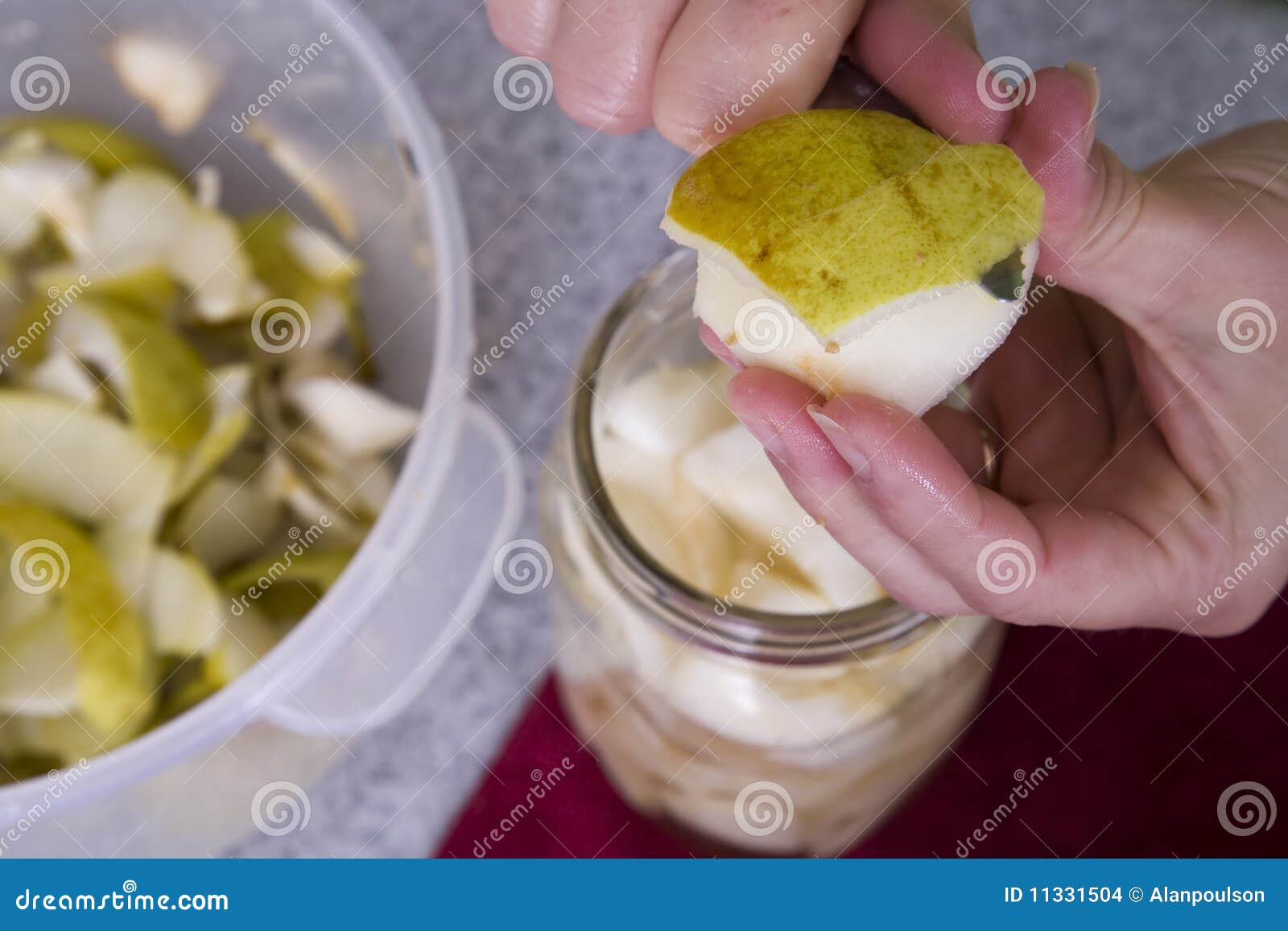 Cutting pears stock photo. Image of food, human, pear - 11331504