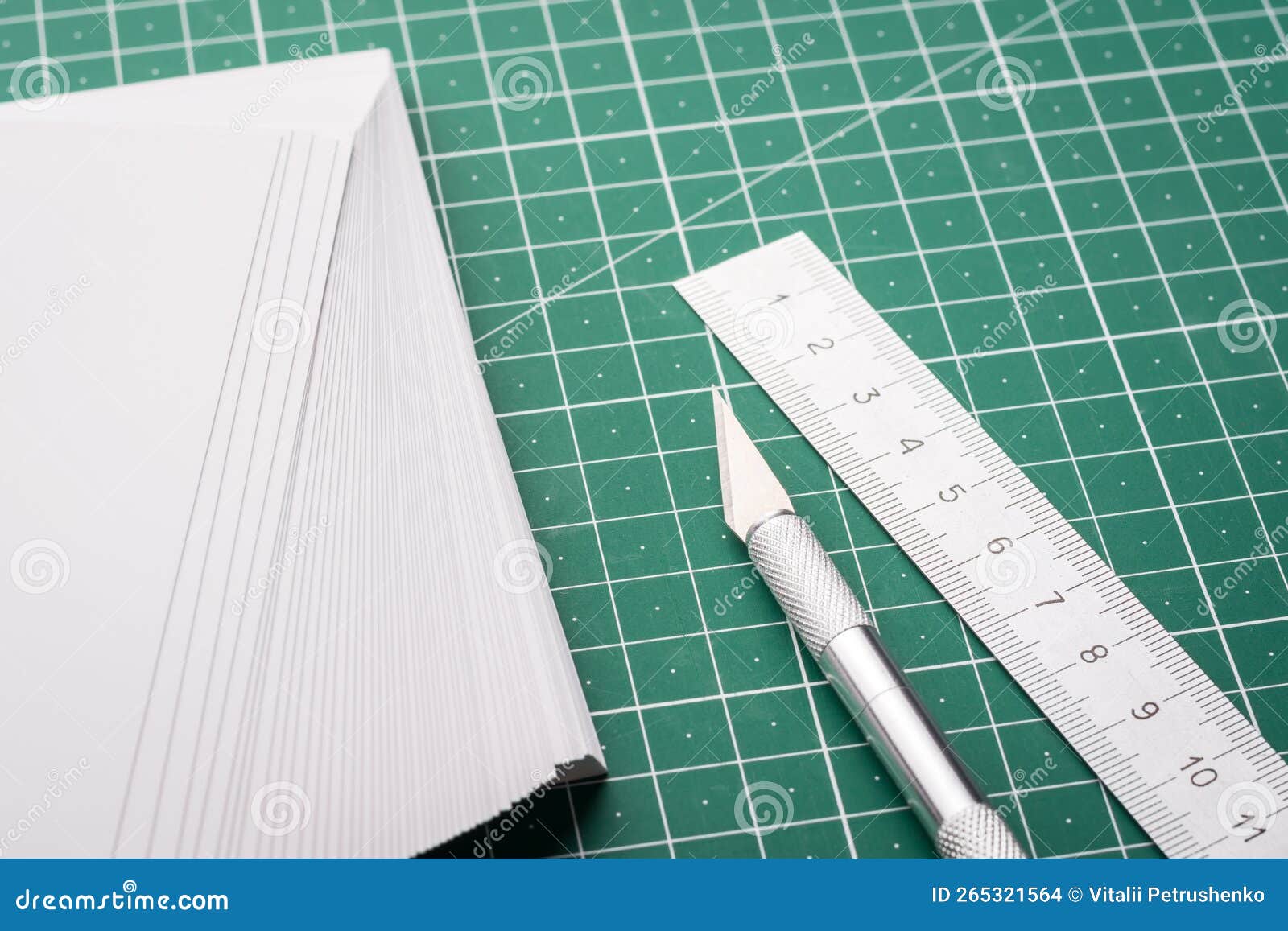 Cutting photo paper stock photo. Image of origami, textured - 265321564