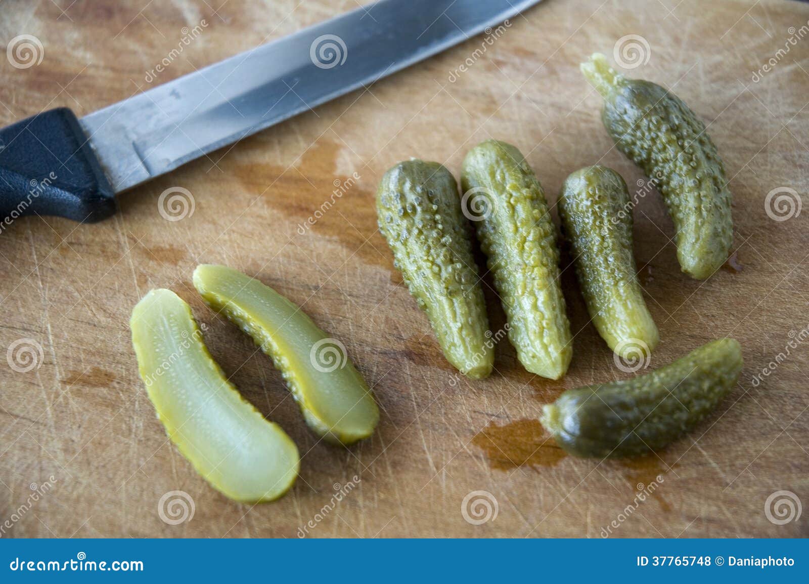 Cutting pickles stock photo. Image of marinate, healthy - 37765748