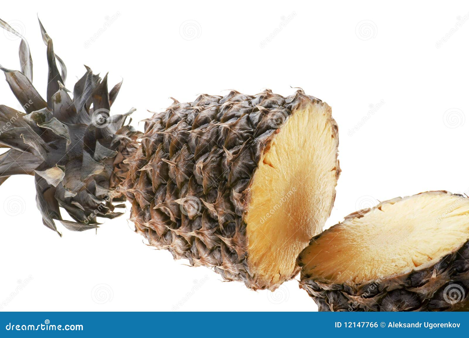Cutting pineapple close up stock photo. Image of cooking - 12147766