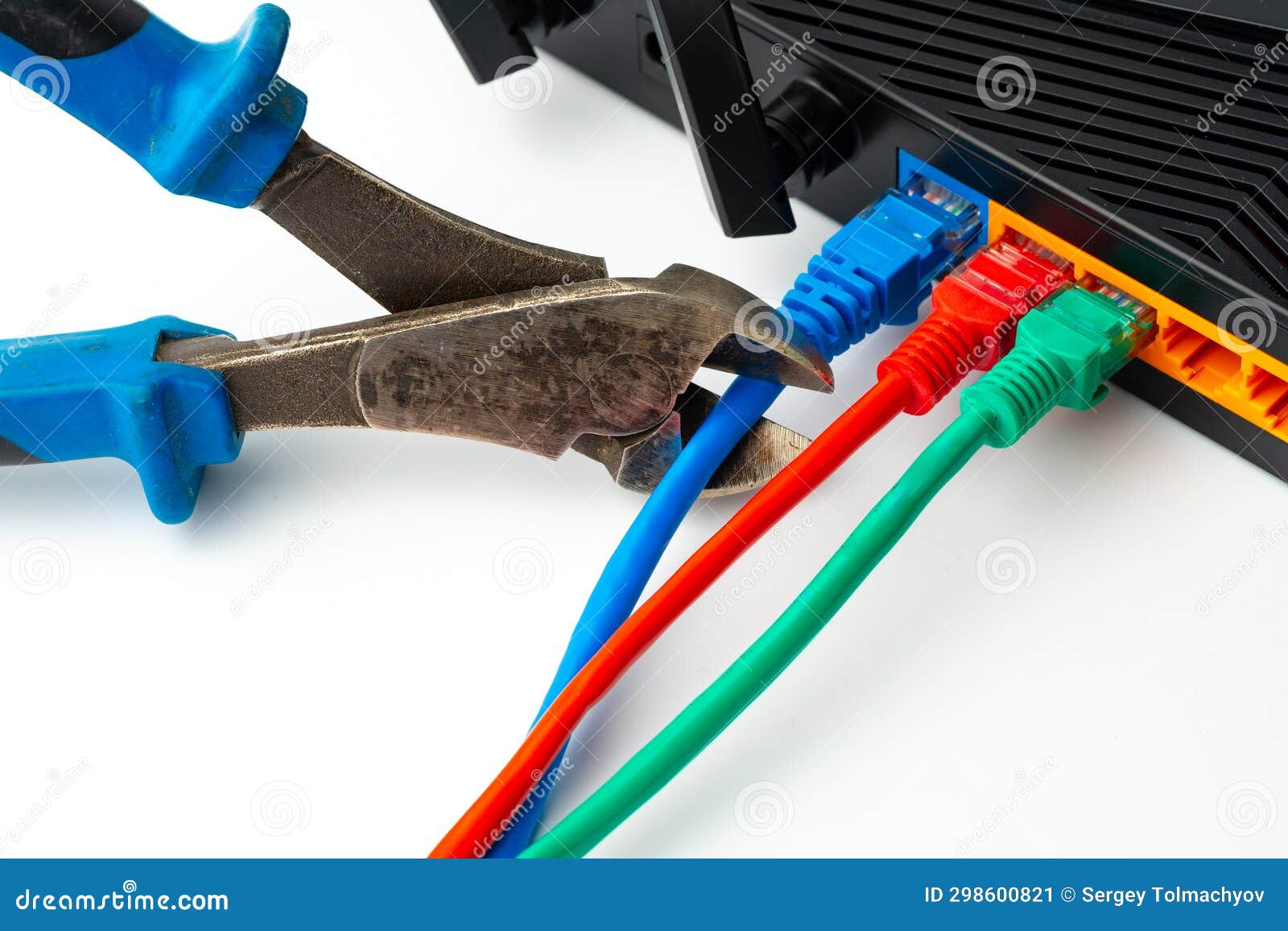 Cutting Pliers Cut Electric Cable Close Up Stock Image - Image of metal ...