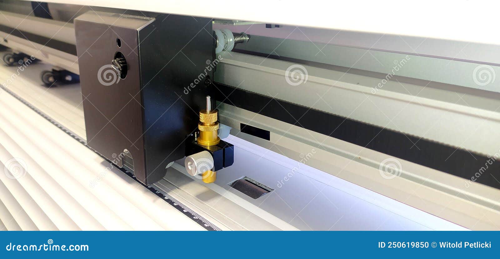 Cutting plotter head stock photo. Image of machine, lighting - 250619850