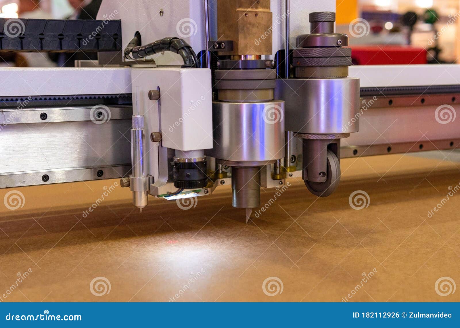 Cutting Plotter Close-up. the Process of Cutting Stock Photo - Image of ...