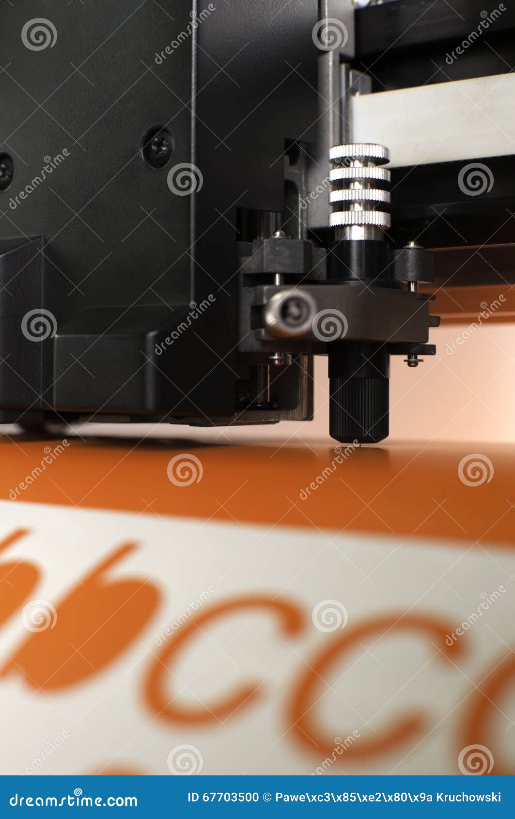 Cutting plotter stock photo. Image of advertisement, work - 67703500