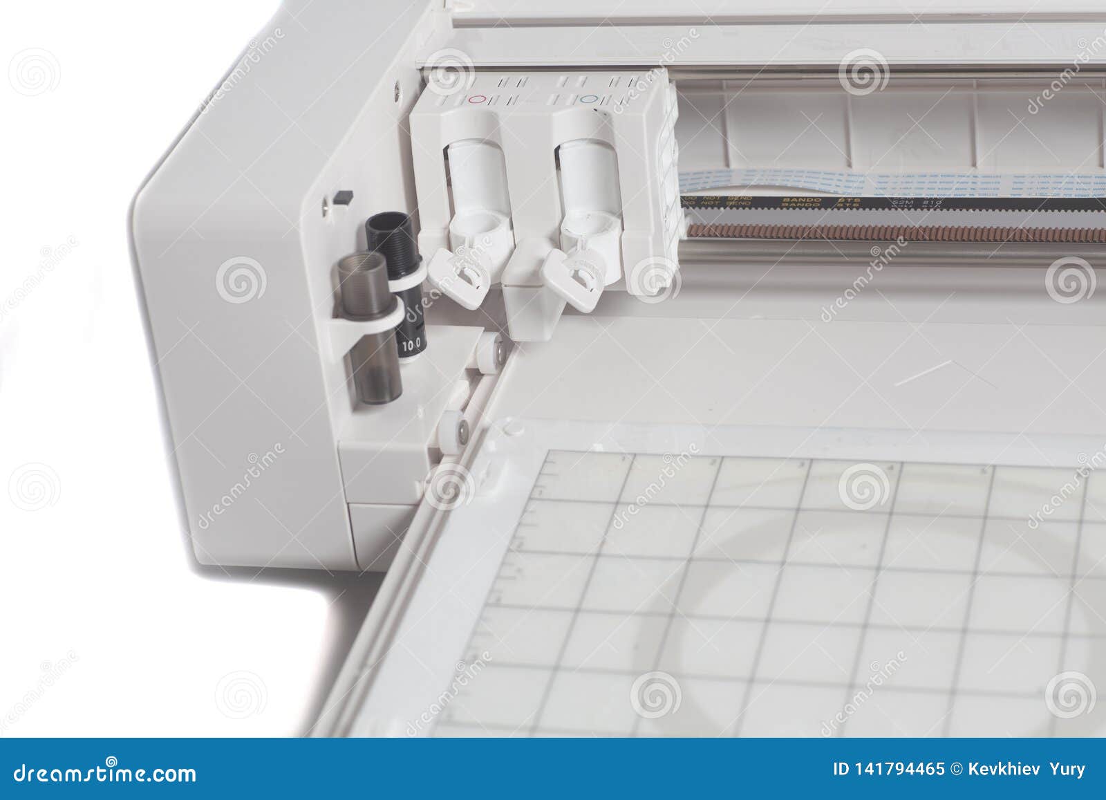 Cutting Plotter Isolated on White Background Stock Image - Image of ...