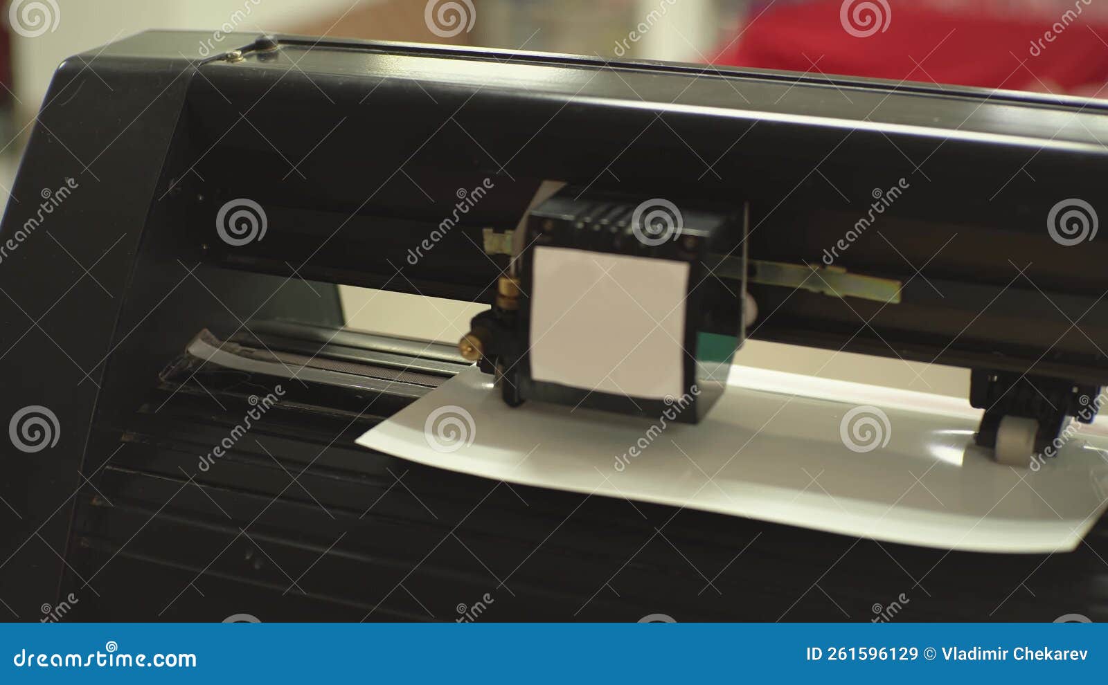 Cutting plotter stock video. Video of sticker, beautiful - 261596129