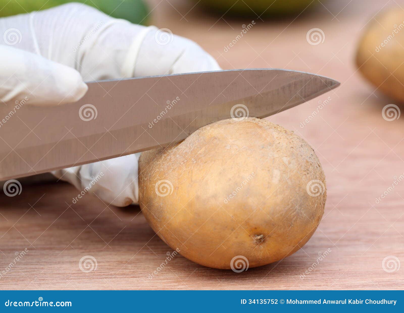 Cutting potato stock photo. Image of ingredient, eating - 34135752
