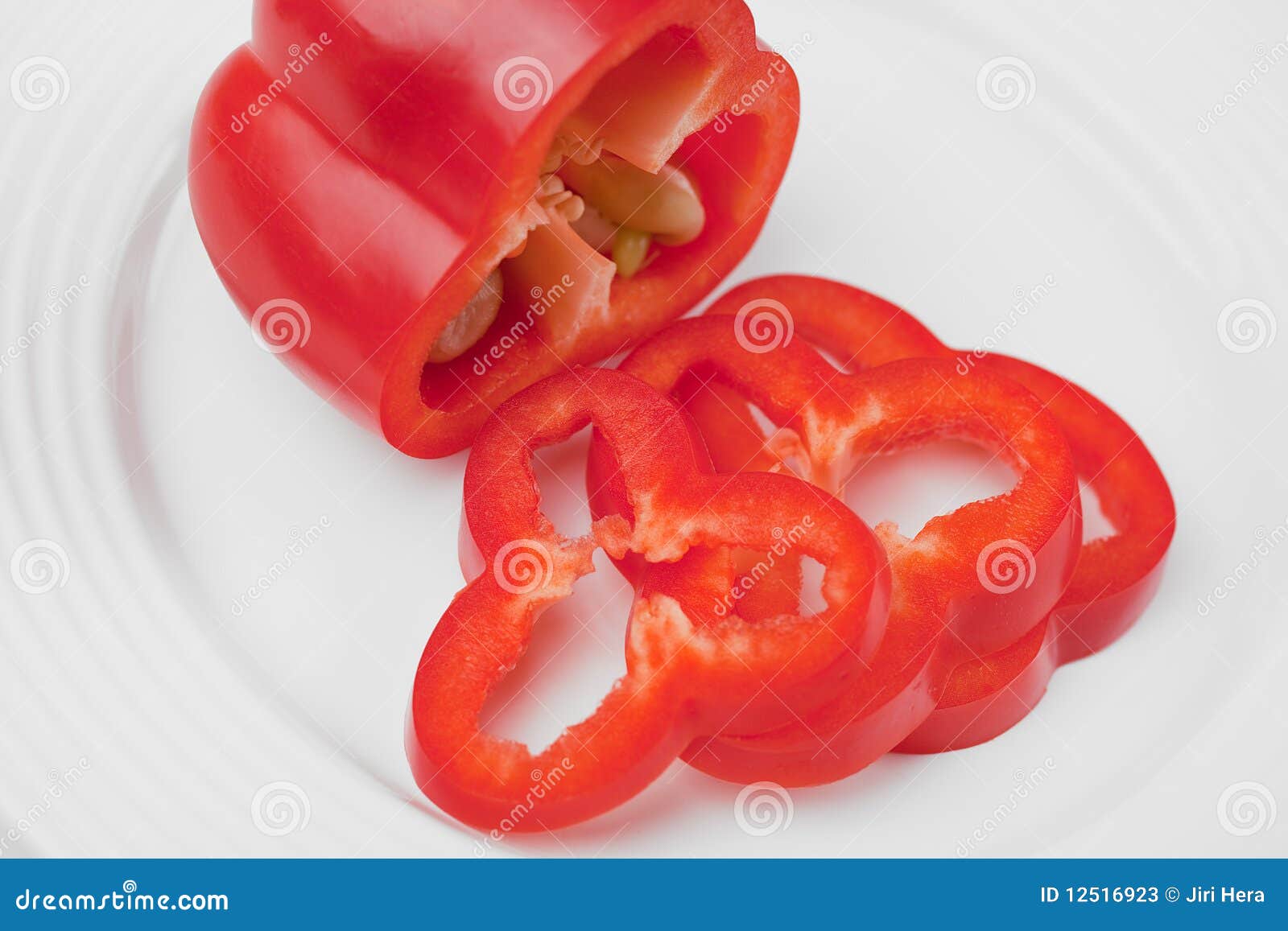 Cutting red pepper stock image. Image of cook, natural - 12516923