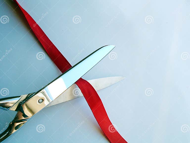 Cutting ribbon stock image. Image of open, starting, decoration - 397265