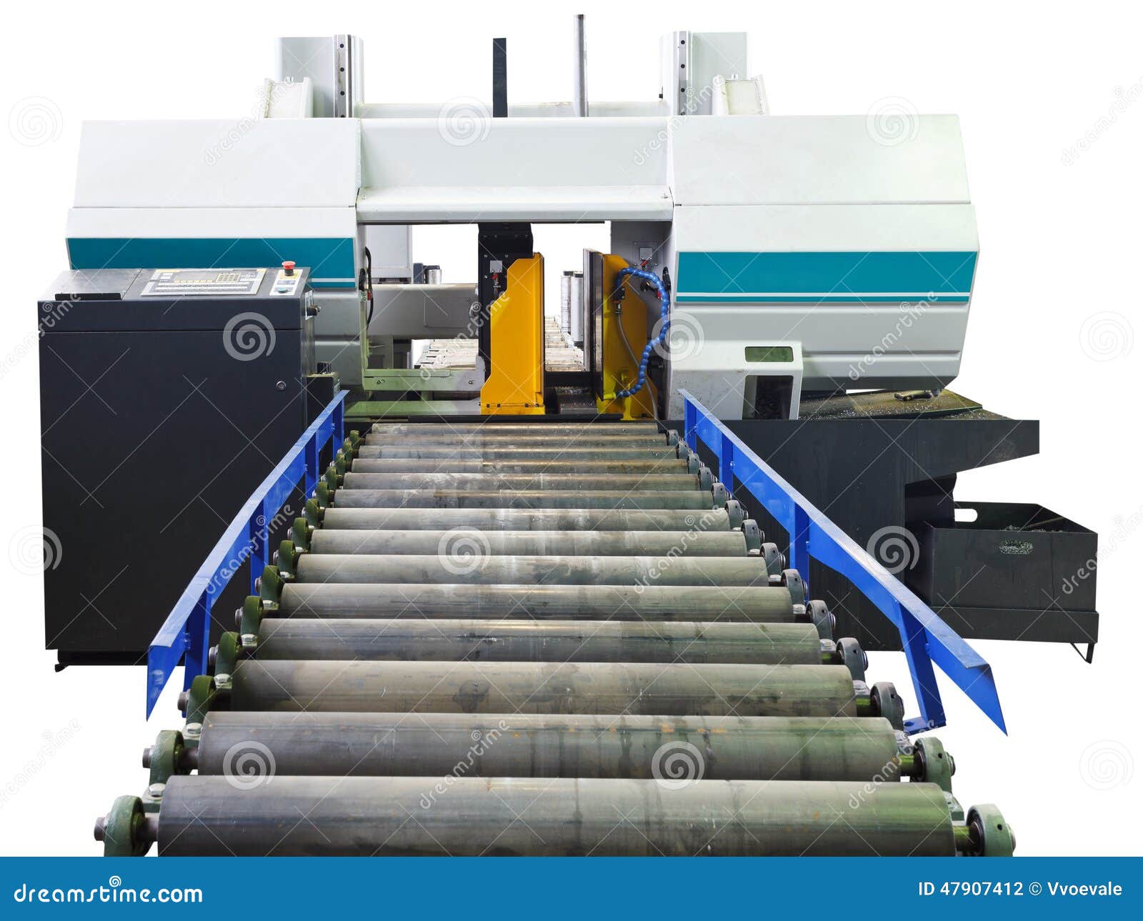 Cutting Saw Machine for Vertical Cuts Isolated Stock Photo - Image of ...