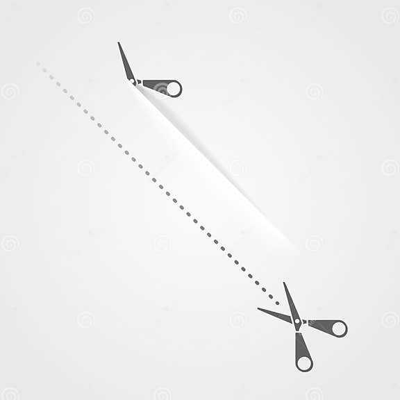 Cutting scissors template stock vector. Illustration of note - 31487612