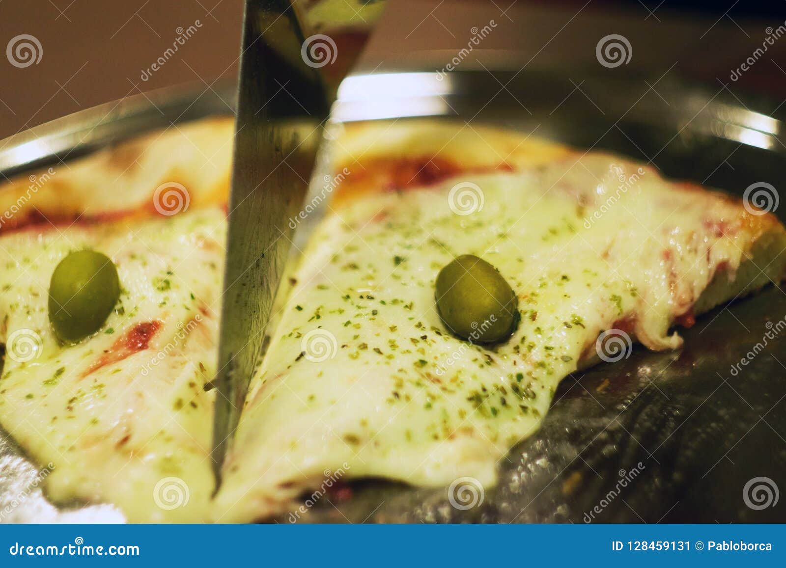 Slice of Pizza stock image. Image of delicious, fast - 128459131
