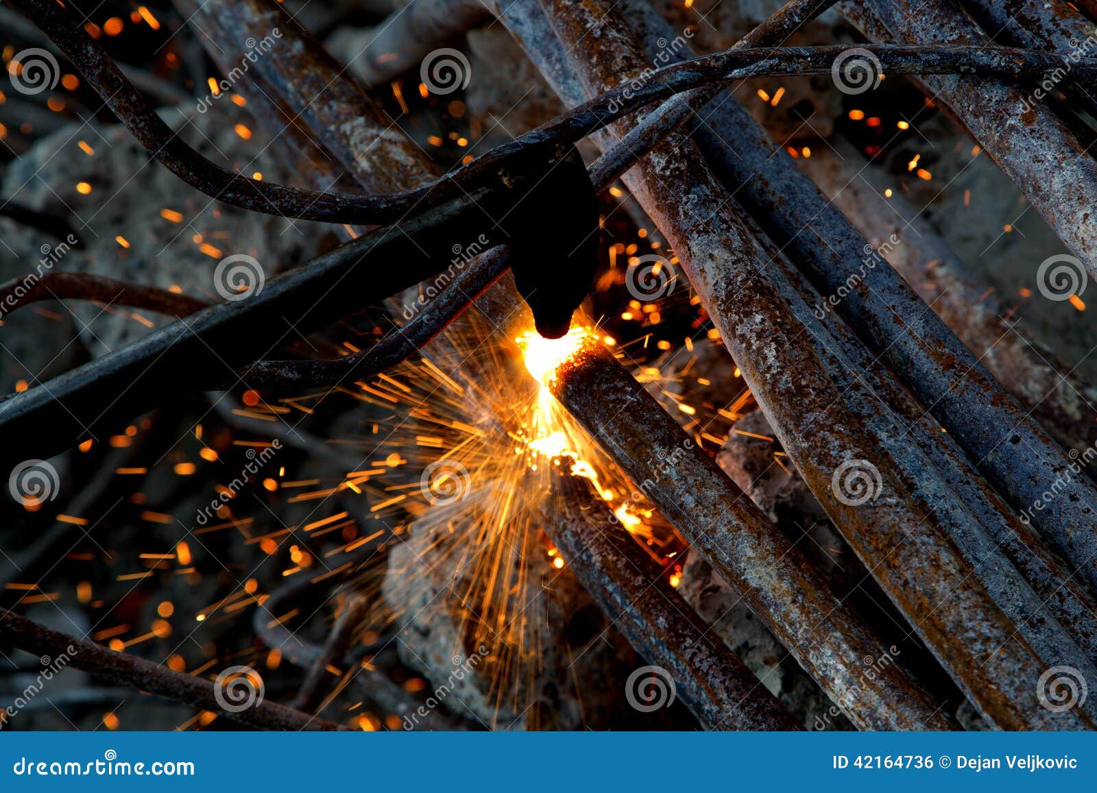 Oxy-Acetylene Torch Cutting Steel Stock Image | CartoonDealer.com #59032807
