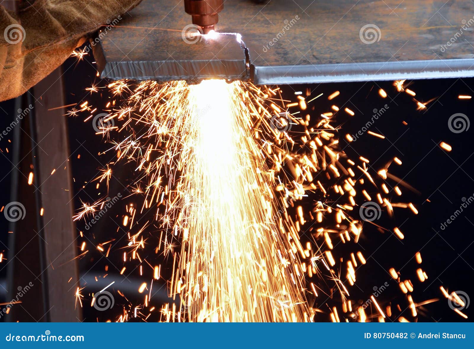 Steel stock photo. Image of flash, mechanical, manufacturing - 80750482