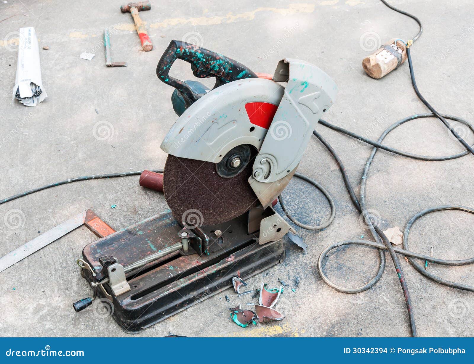 Cutting steel tool stock photo. Image of iron, grinding - 30342394