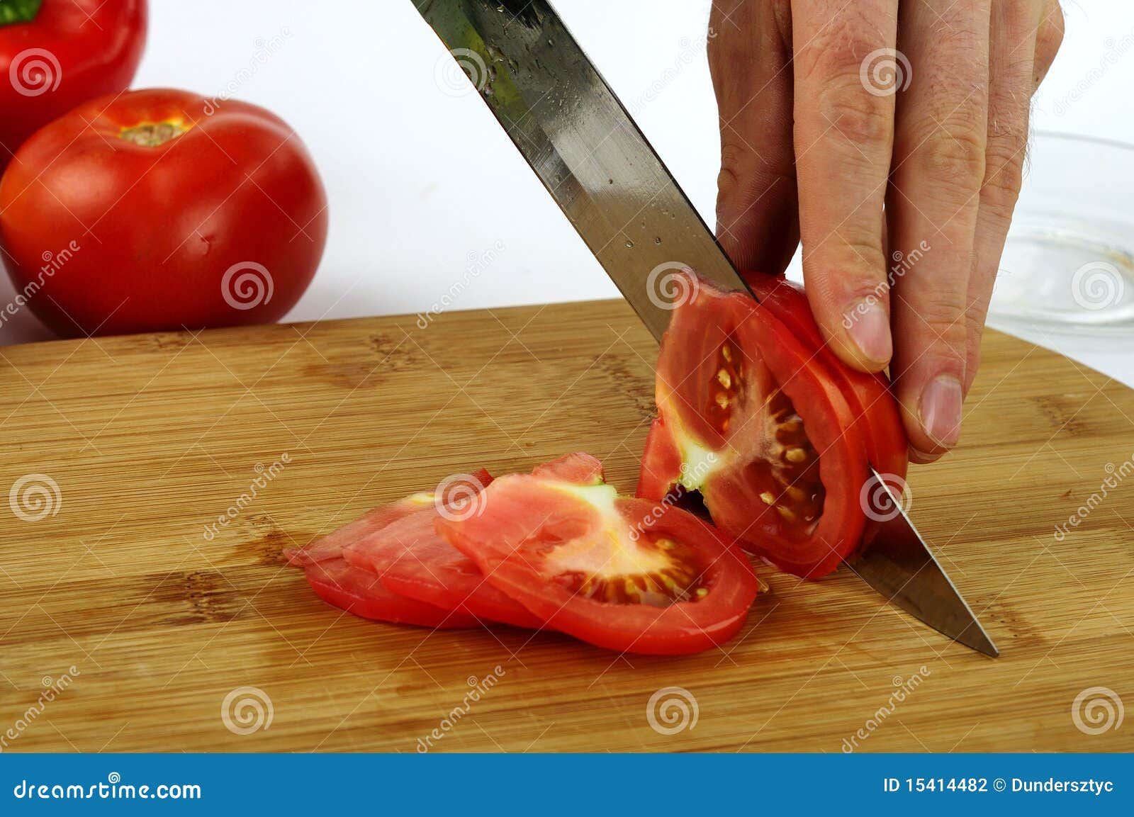 Cutting tomato stock photo. Image of ingredient, cultivation - 15414482