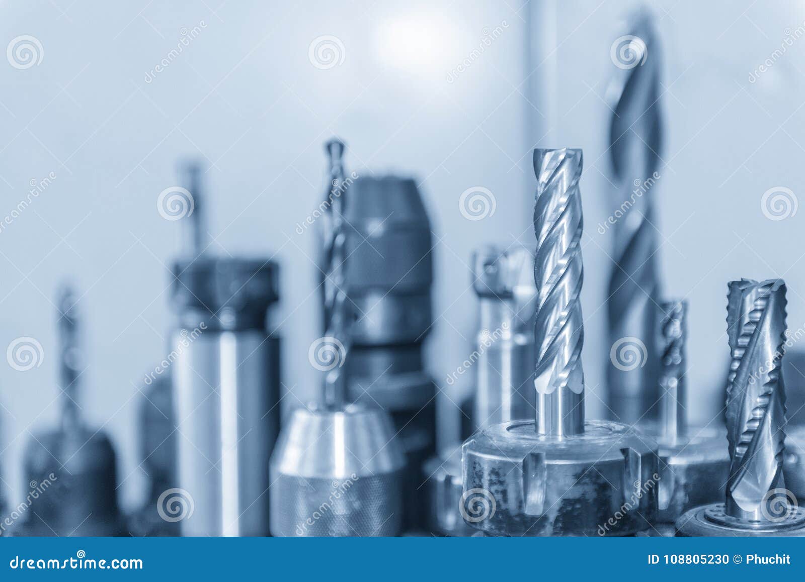 The Cutting Tool for the CNC Machining Stock Photo - Image of chuck ...