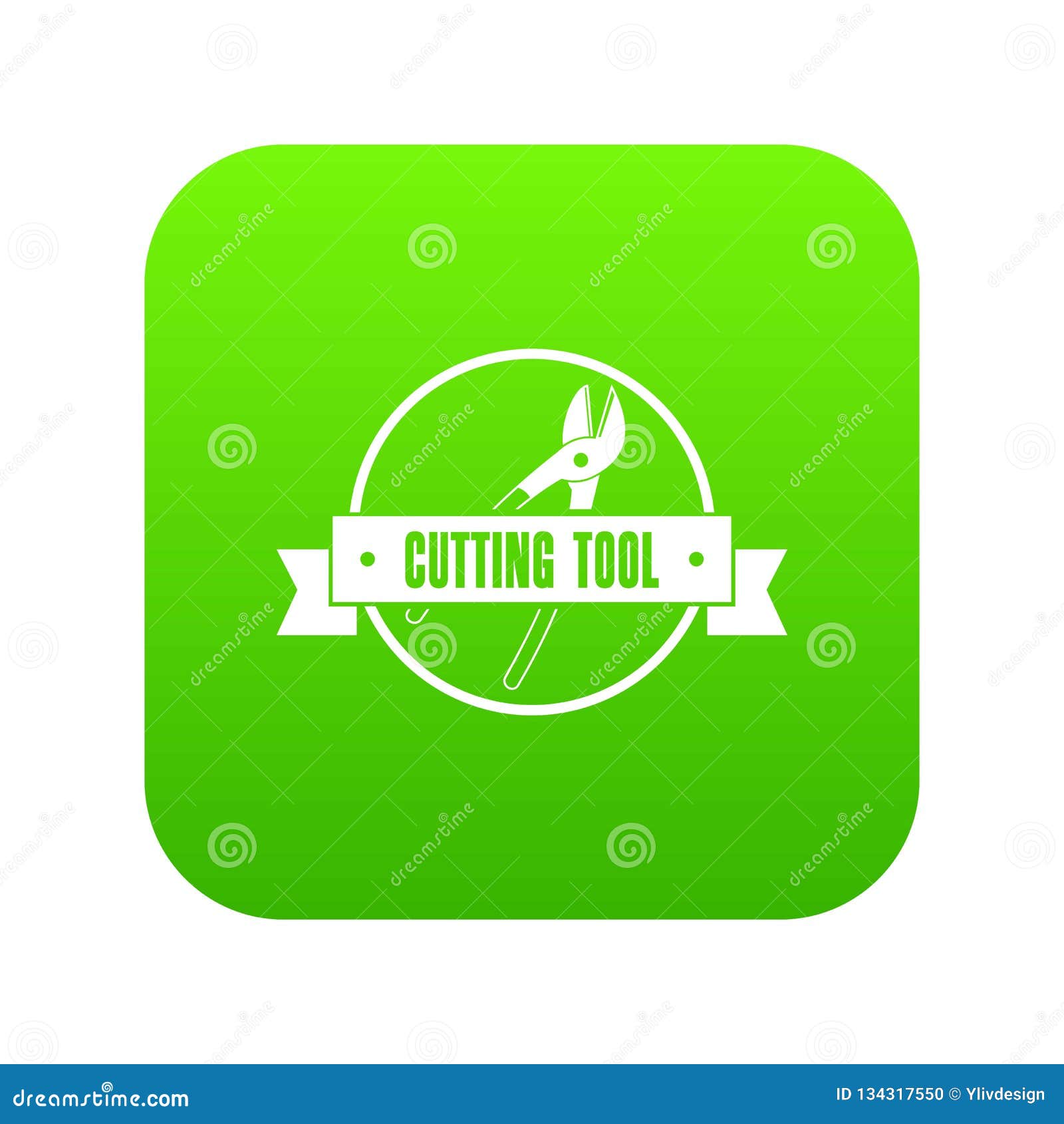 Cutting Tool Icon Green Vector | CartoonDealer.com #134317550