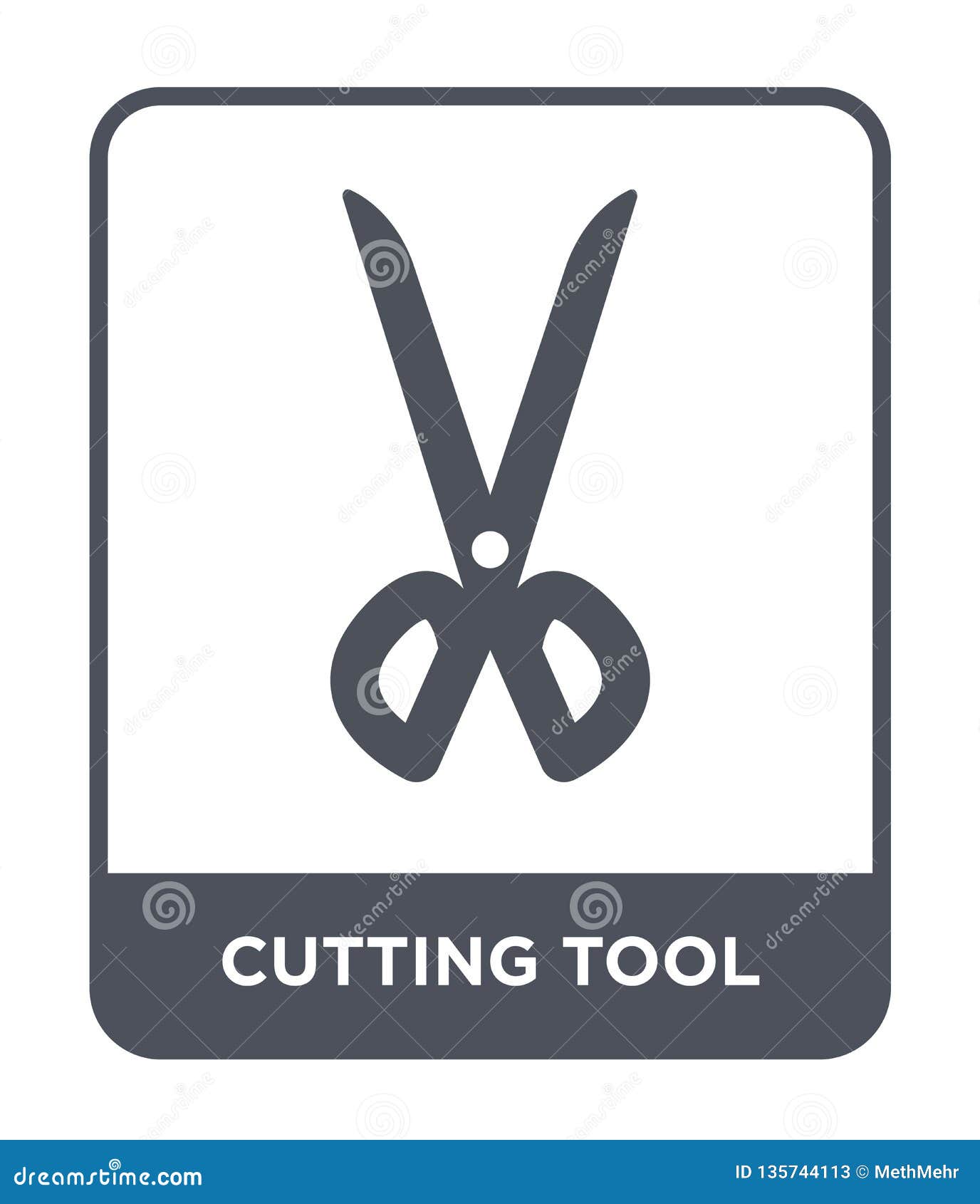 Cutting Tool Icon in Trendy Design Style. Cutting Tool Icon Isolated on ...