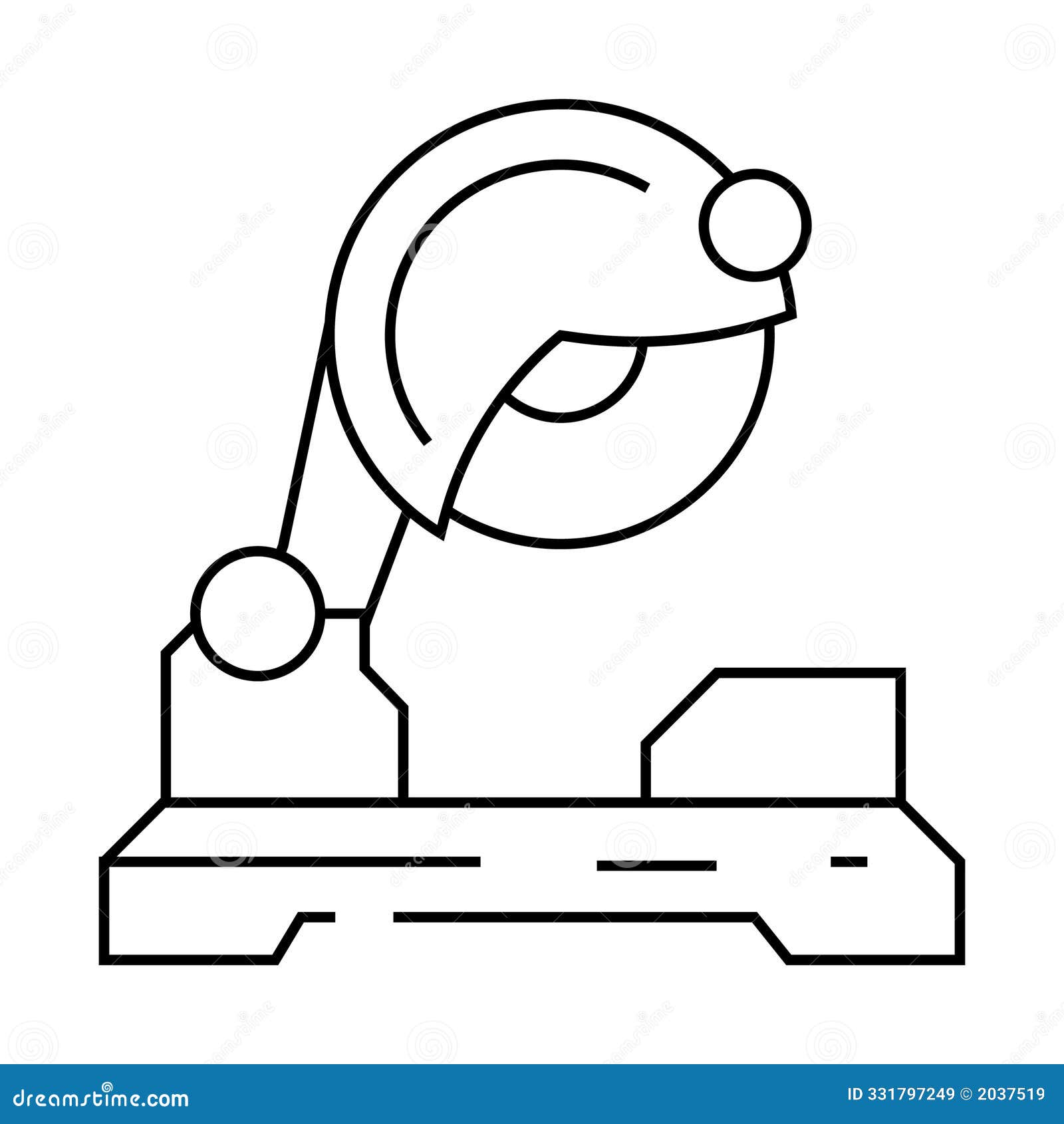 Cutting Tool Manufacturing Engineer Line Icon Vector Illustration Stock ...