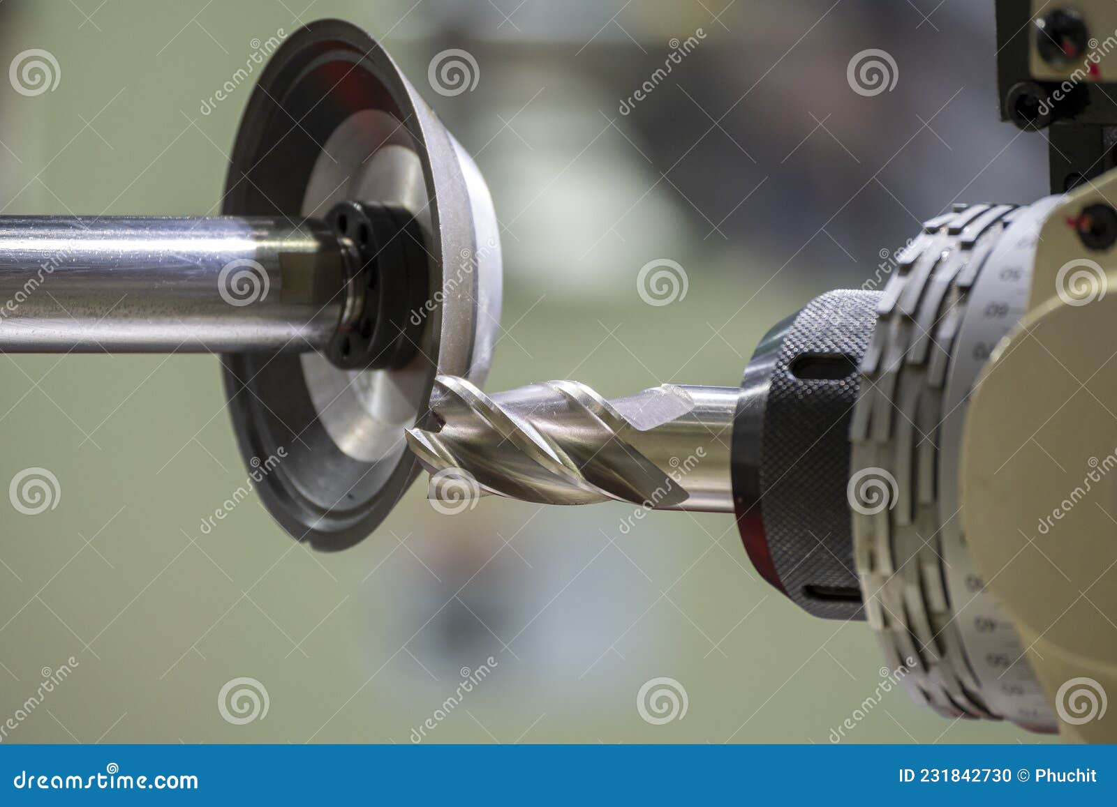 The Cutting Tool Regrinding Machine Stock Photo - Image of control ...