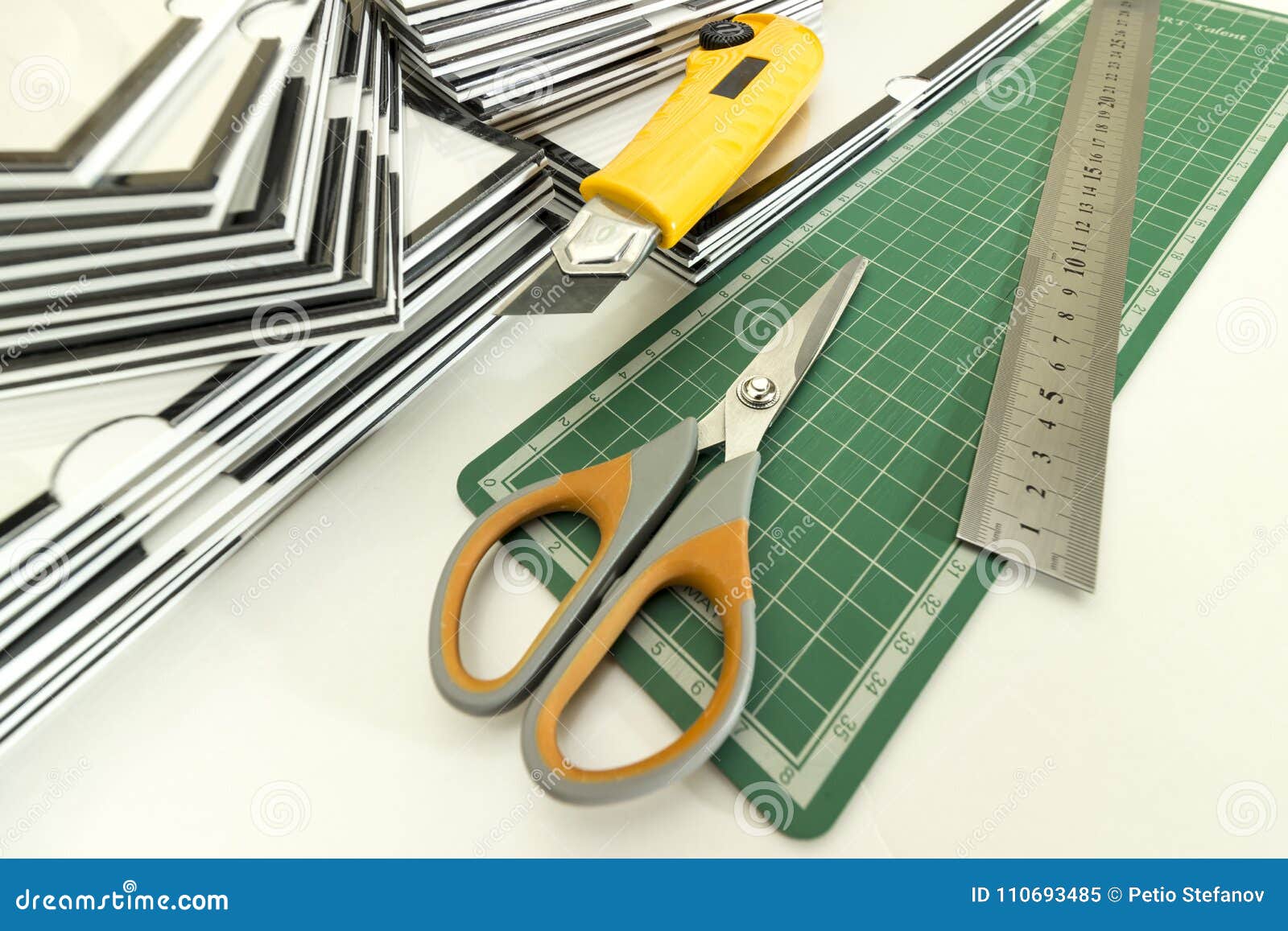 Cutting Tools for Advertising Stock Image - Image of work, line: 110693485