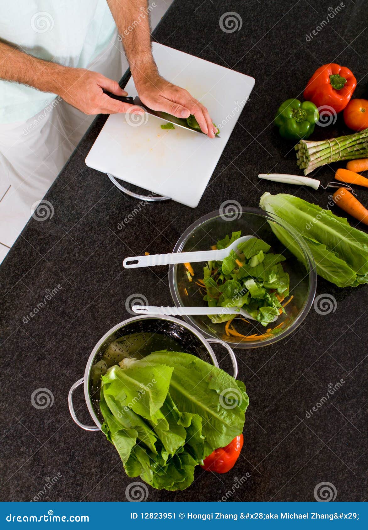 Cutting vegetables stock image. Image of inside, lettuce - 12823951