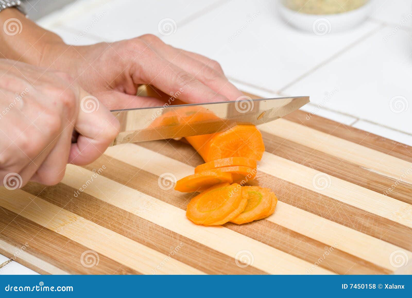 Cutting vegetables stock photo. Image of lifestyle, chop - 7450158