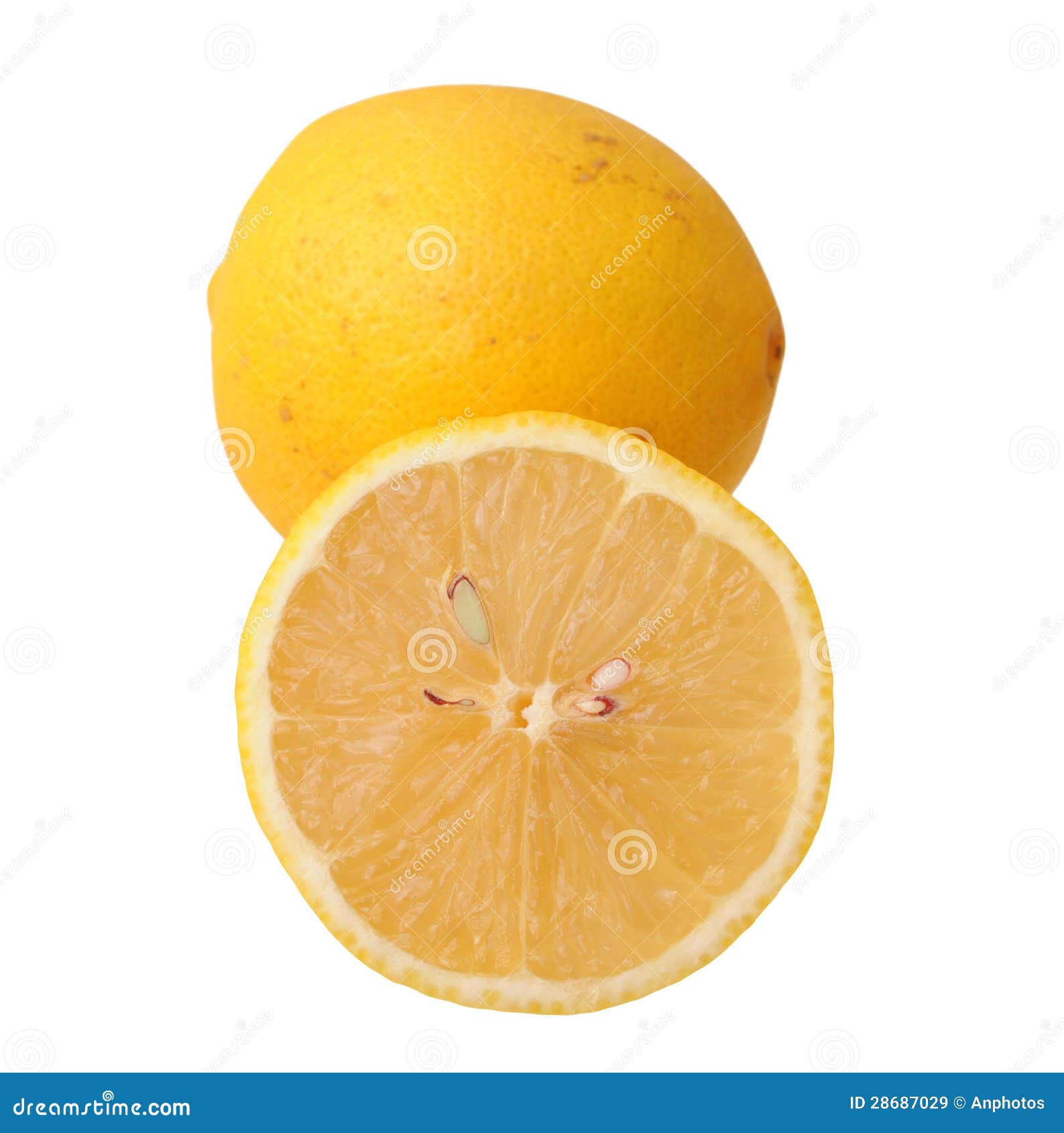 Cutting and whole lemon stock image. Image of healthy - 28687029
