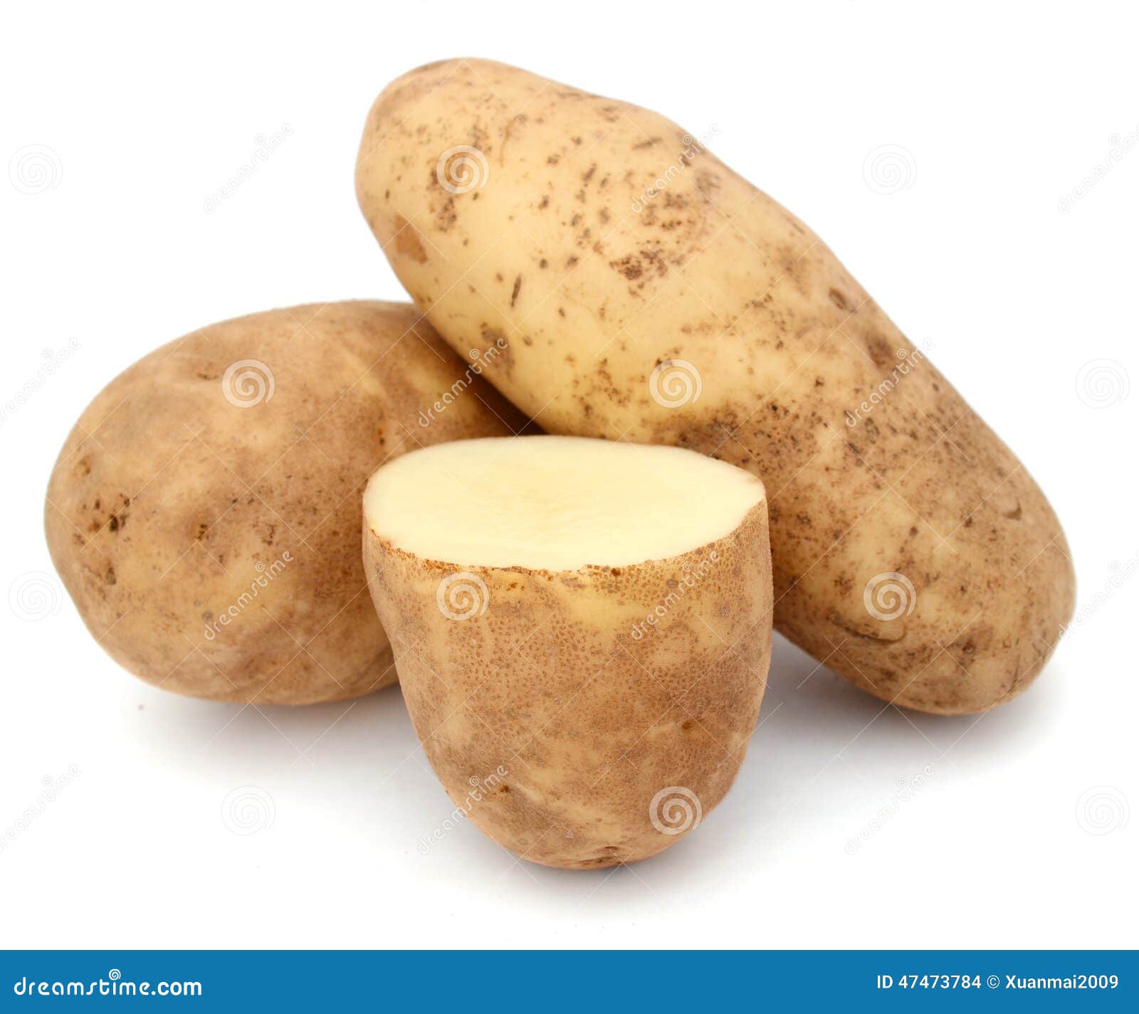 Cutting and whole potatoes stock photo. Image of background - 47473784