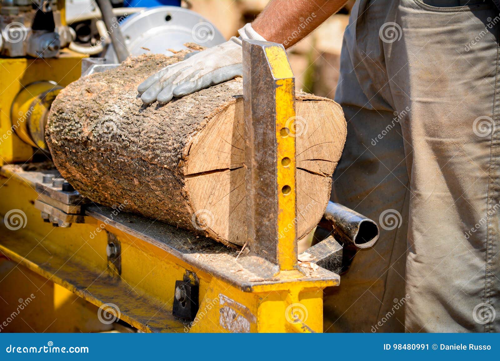 Cutting woods in logs stock image. Image of wood, male - 98480991