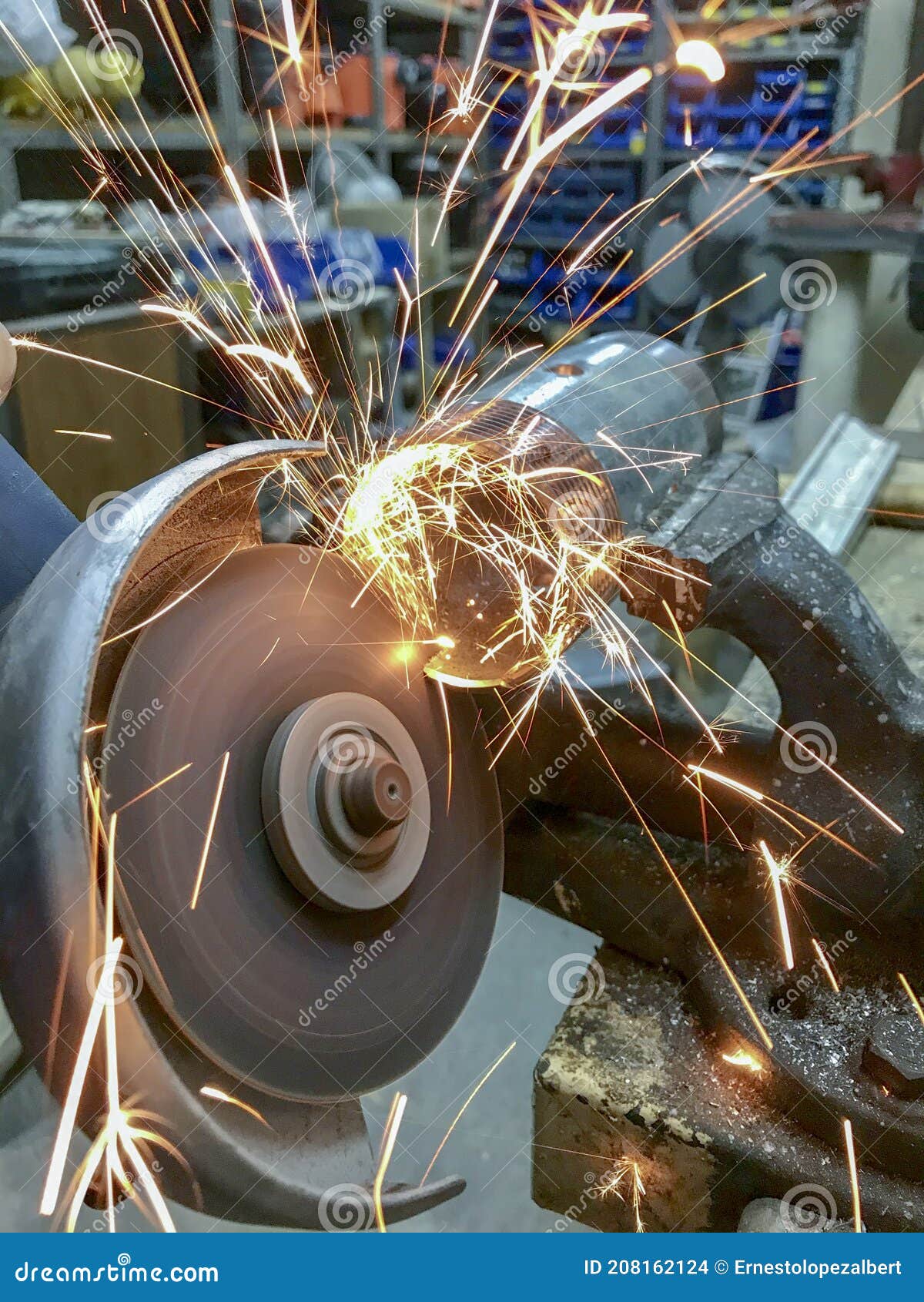 Cutting Work with Radial Cutting Machine Stock Photo - Image of ...