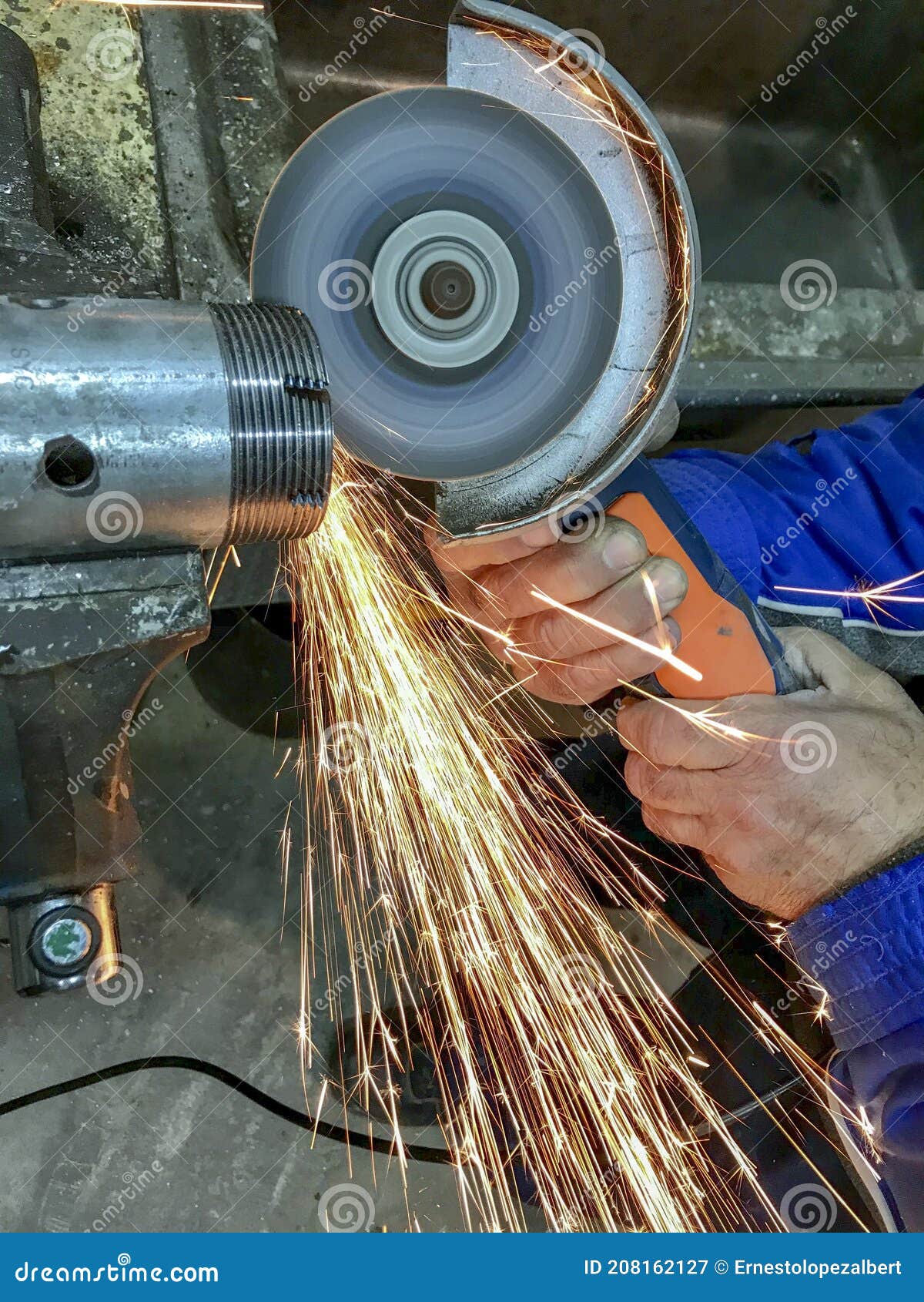 Cutting Work with Radial Cutting Machine Stock Image - Image of ...