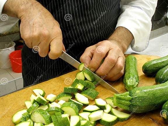 Cutting zucchini stock image. Image of italian, food, chunks - 3229547