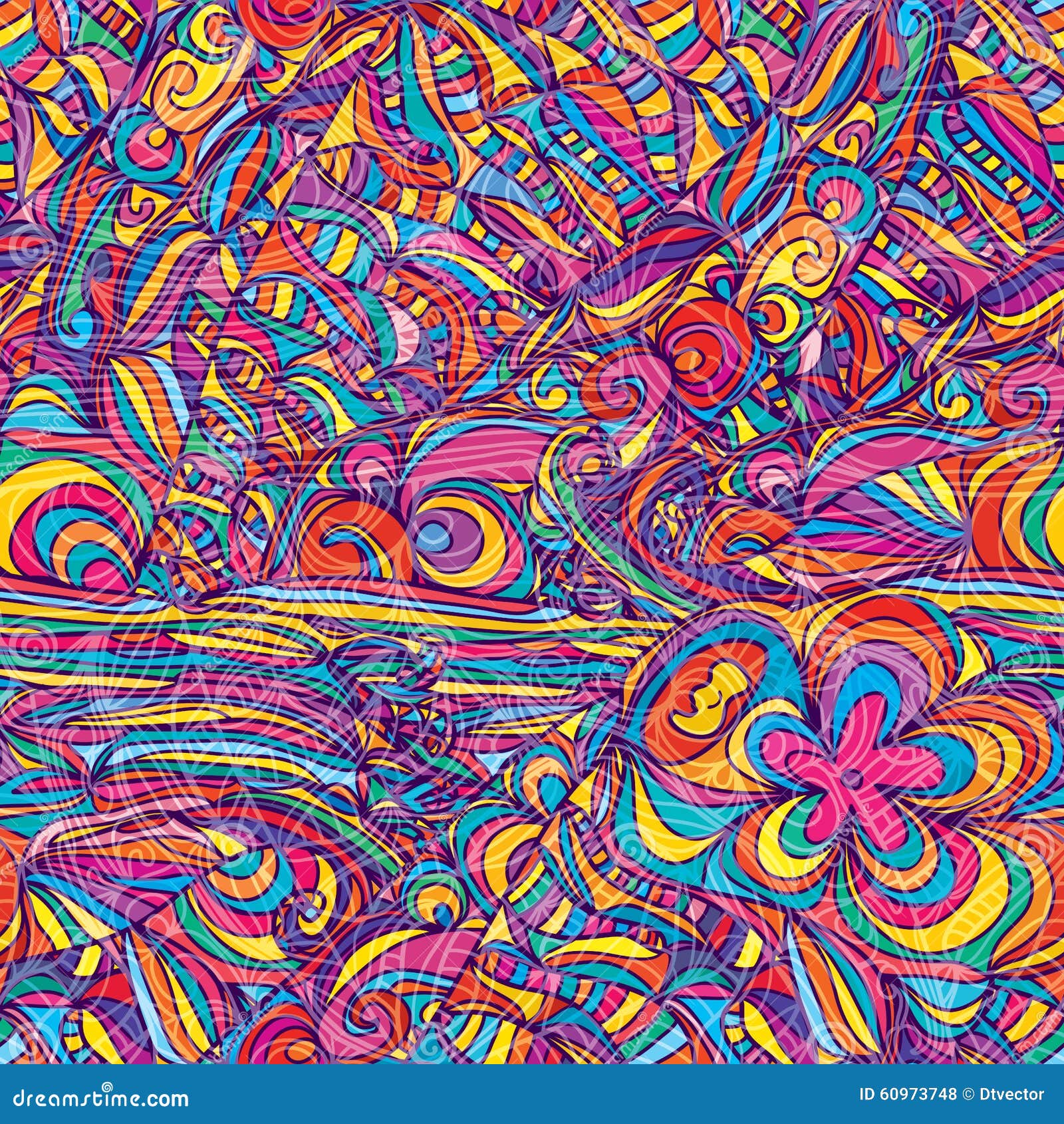 Cuttlefish Camouflage Cute Color Seamless Pattern Stock Vector ...