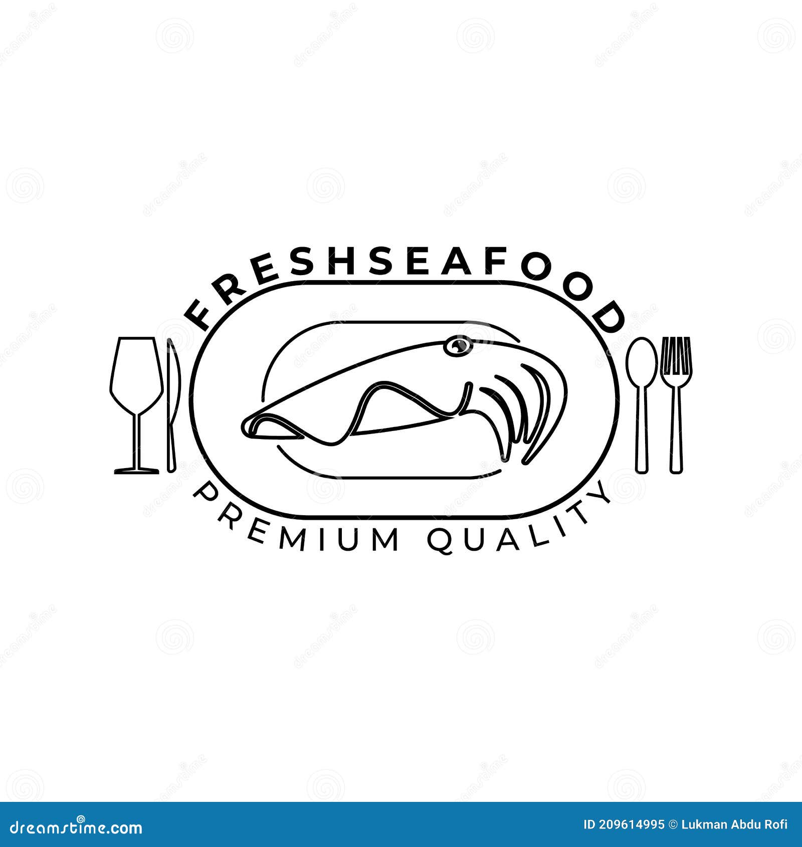 Cuttlefish Logo Vector Illustration Template Design, Seafood Restaurant ...