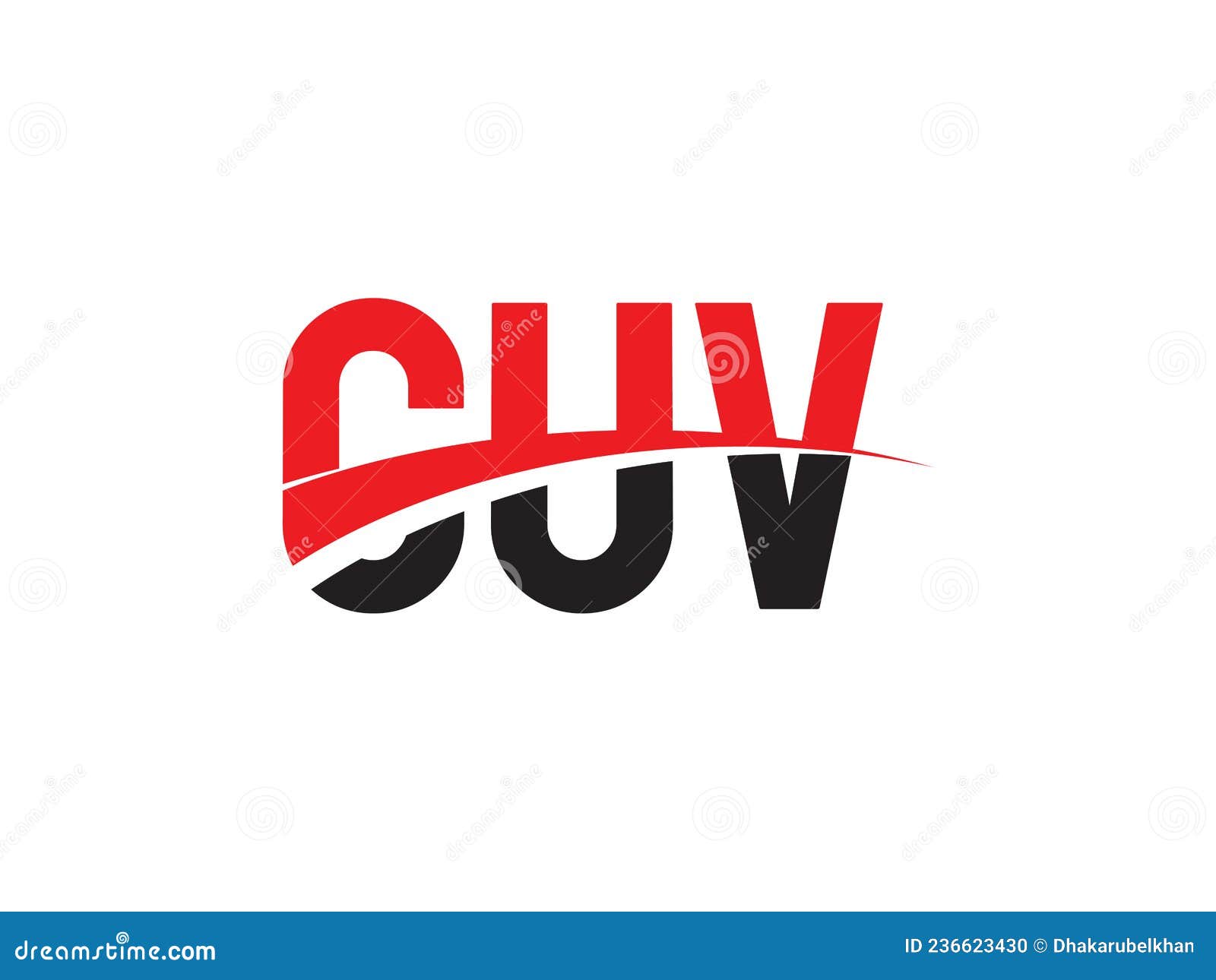 CUV Letter Initial Logo Design Vector Illustration Stock Vector ...