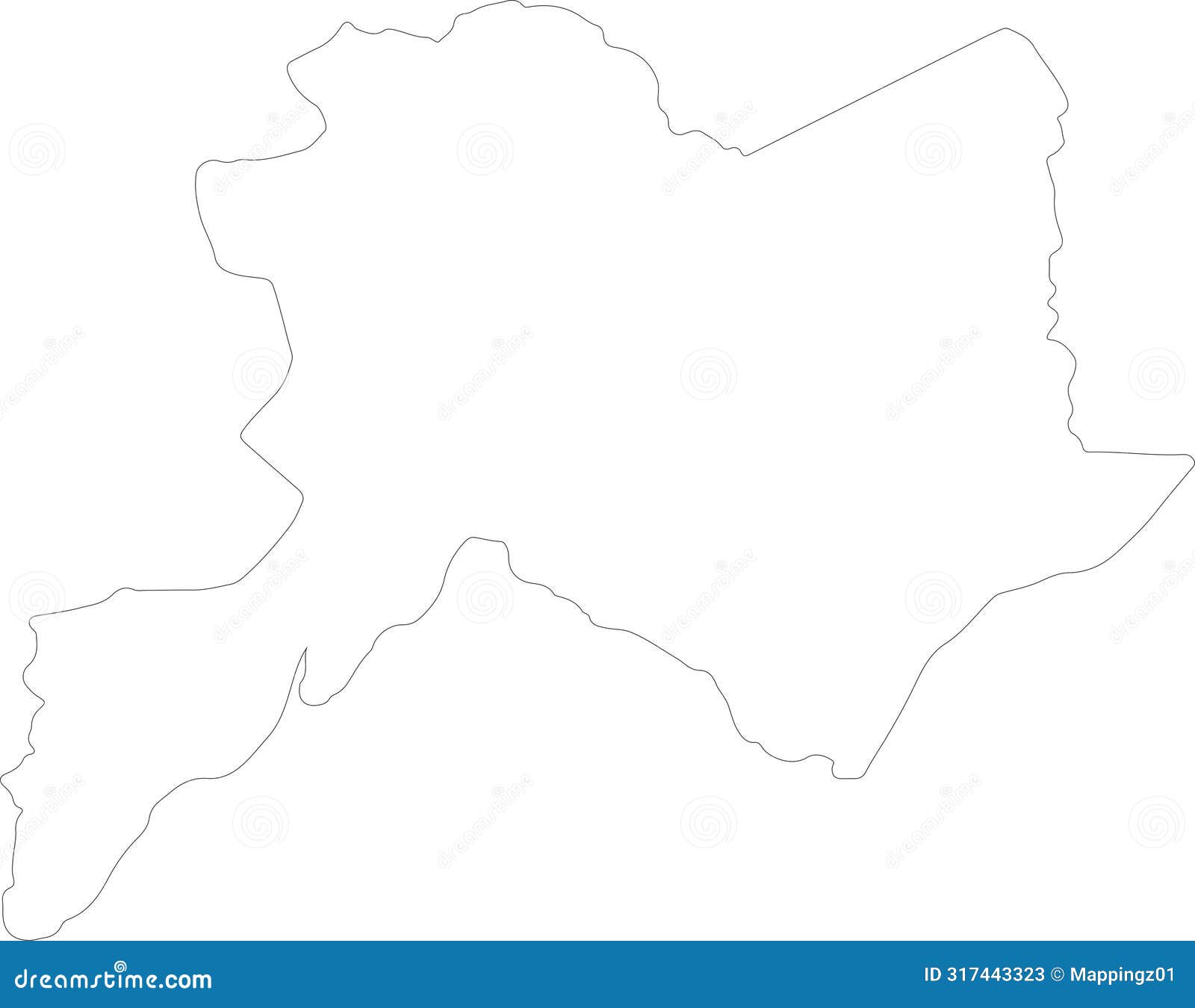 Cuvette Outline Map Vector Illustration | CartoonDealer.com #356555834