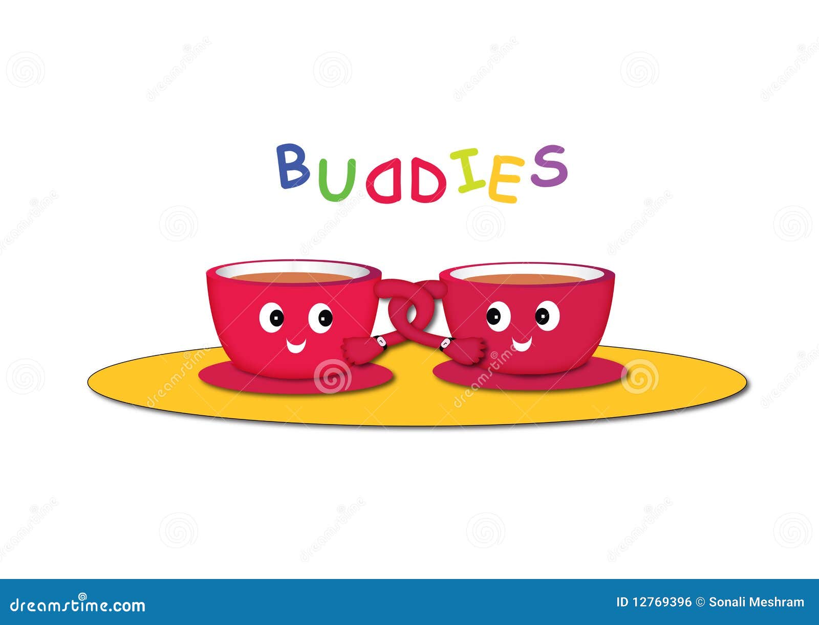 Cuvettes de dessin animé illustration de vecteur. Illustration du café ...