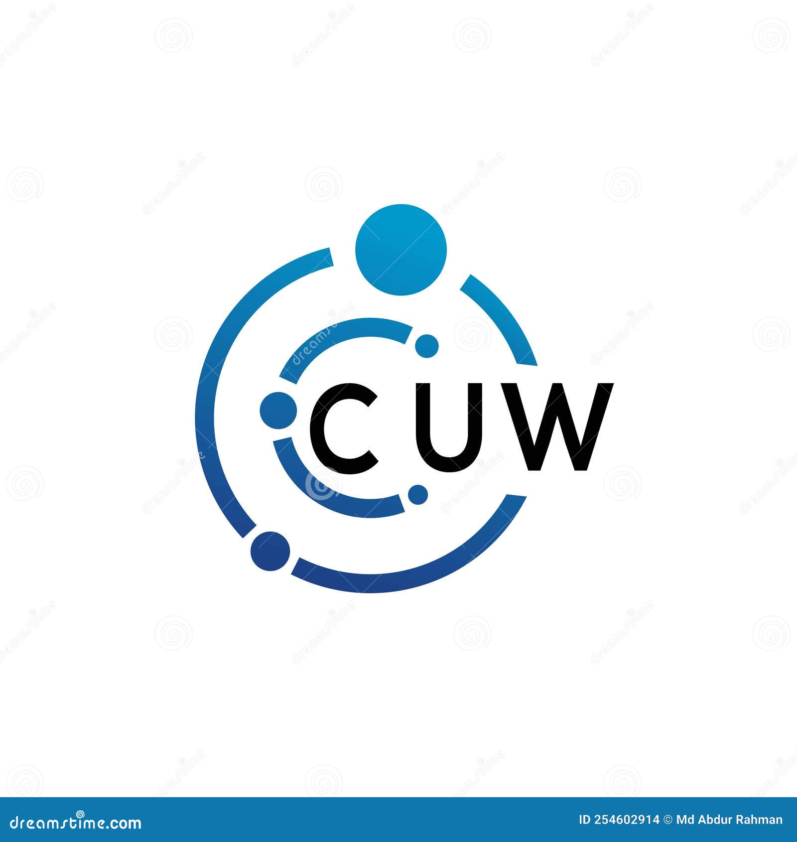 CUW Letter Logo Design on White Background. CUW Creative Initials ...
