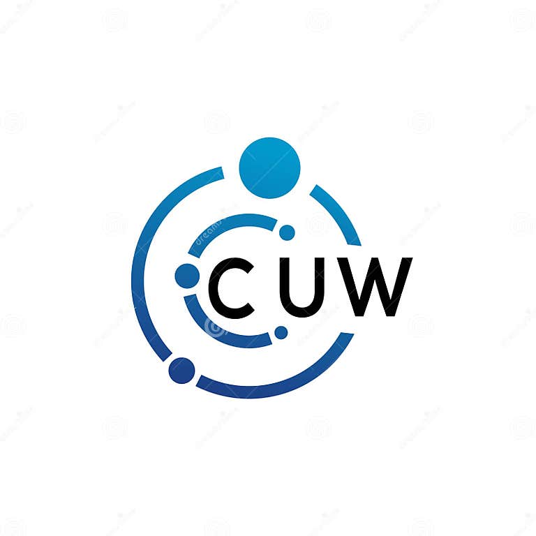 CUW Letter Logo Design on White Background. CUW Creative Initials ...