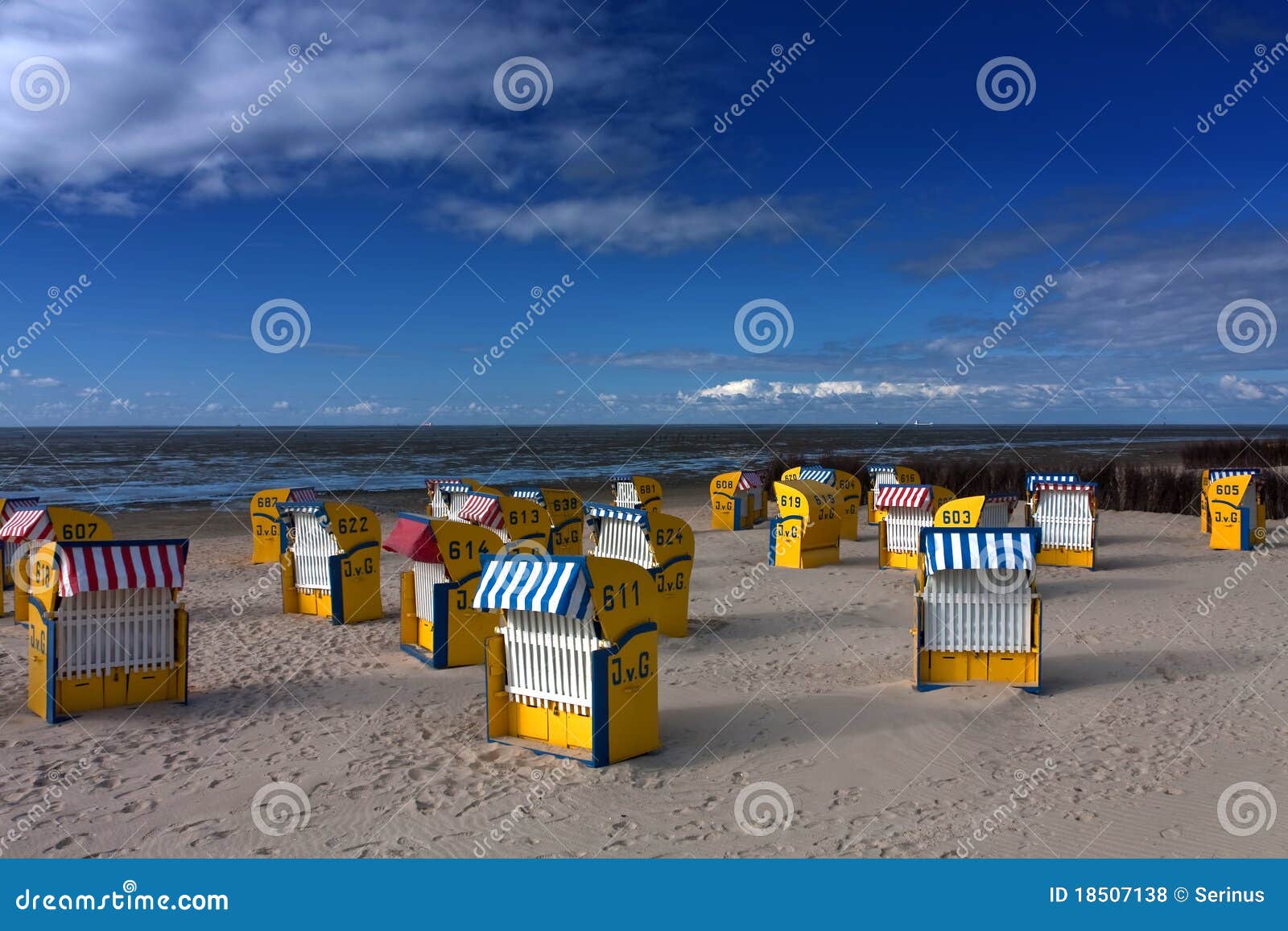 Cuxhaven beach stock photo. Image of beach, basket, cuxhaven - 18507138