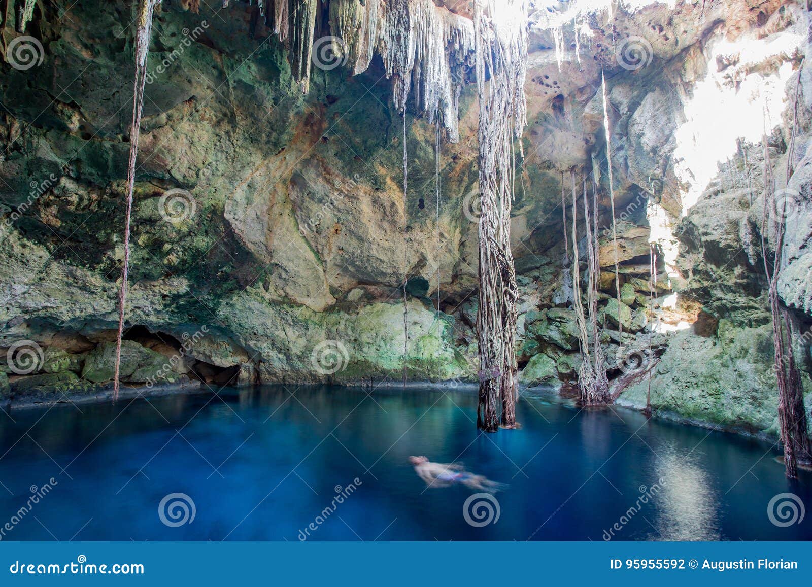Cuzama Cenote, Yucatan, Mexico Stock Photo - Image of geology ...